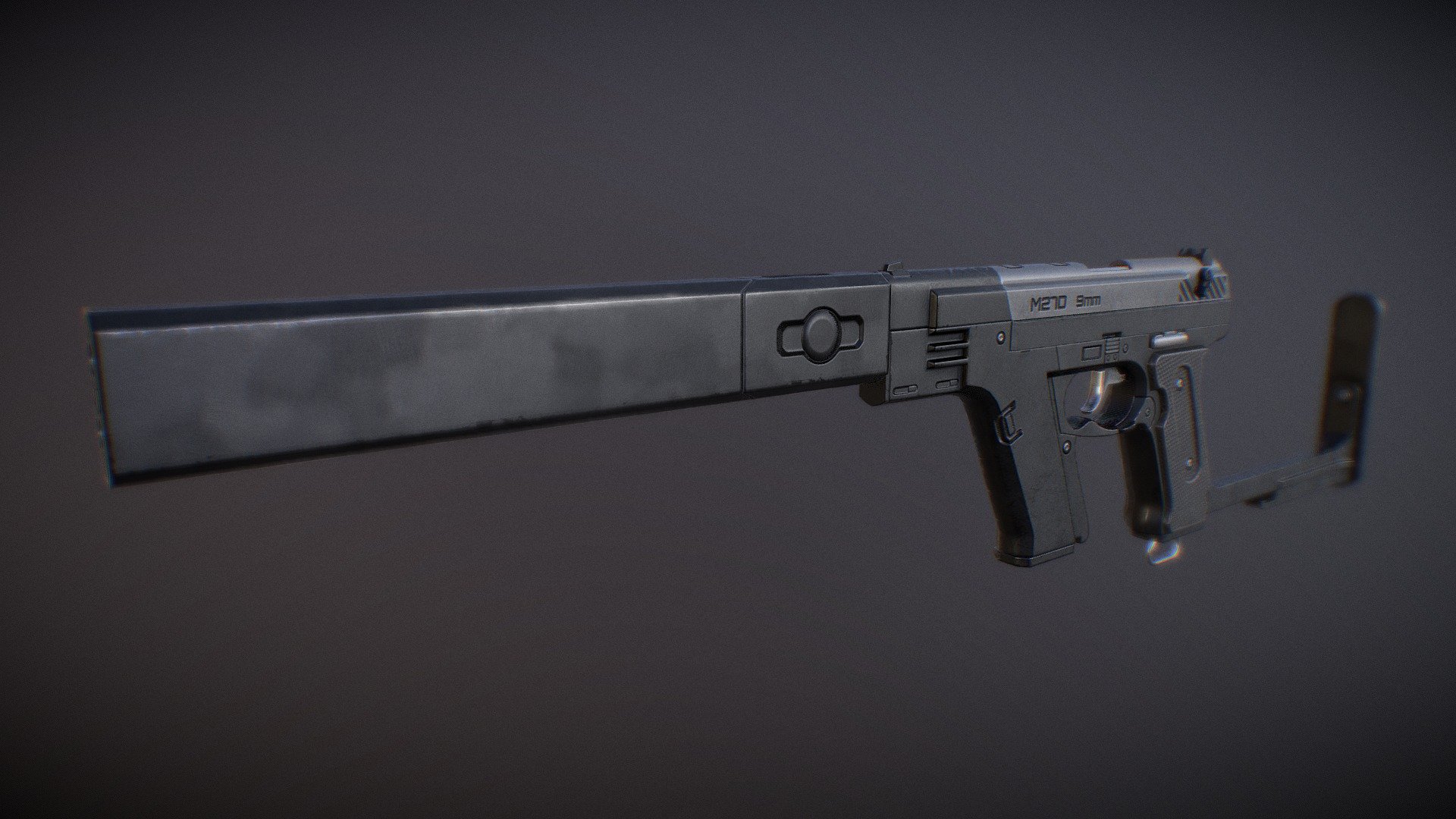 M27D Automatic Pistol (Suppressed) - Download Free 3D model by ...