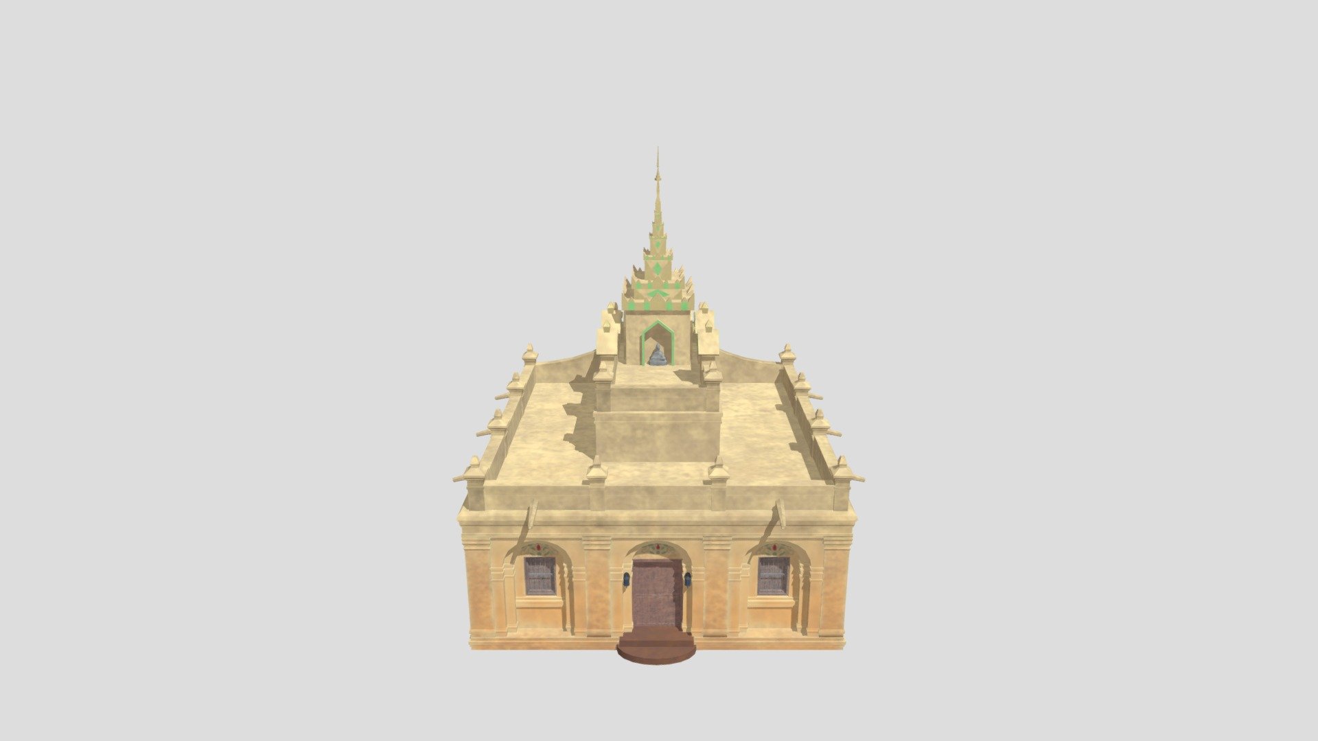 Temple Pa Pao - 3D model by penwit.duangpech [f918573] - Sketchfab