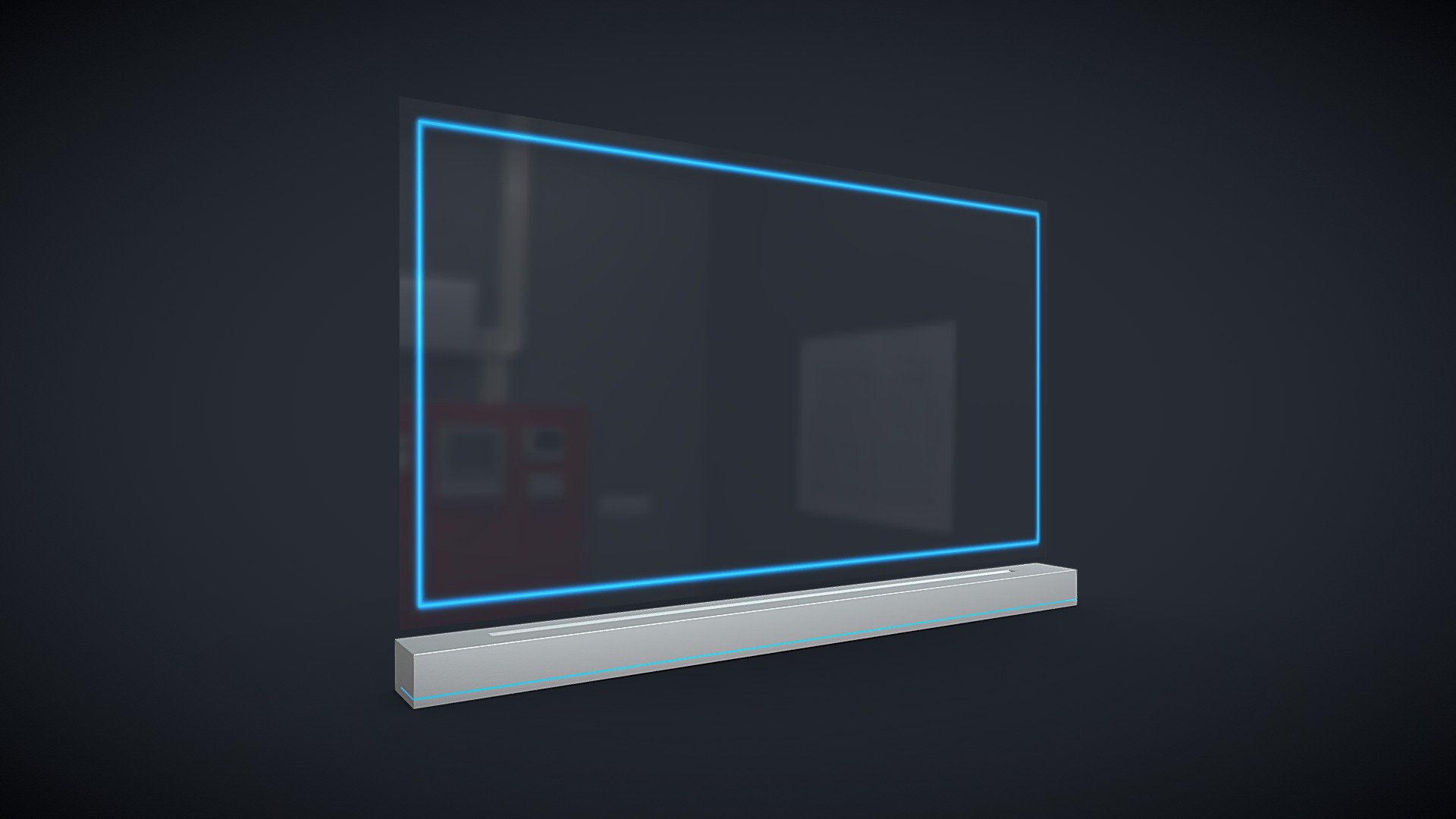 future_tv_003_silver - 3D model by 3polies [f9186f3] - Sketchfab