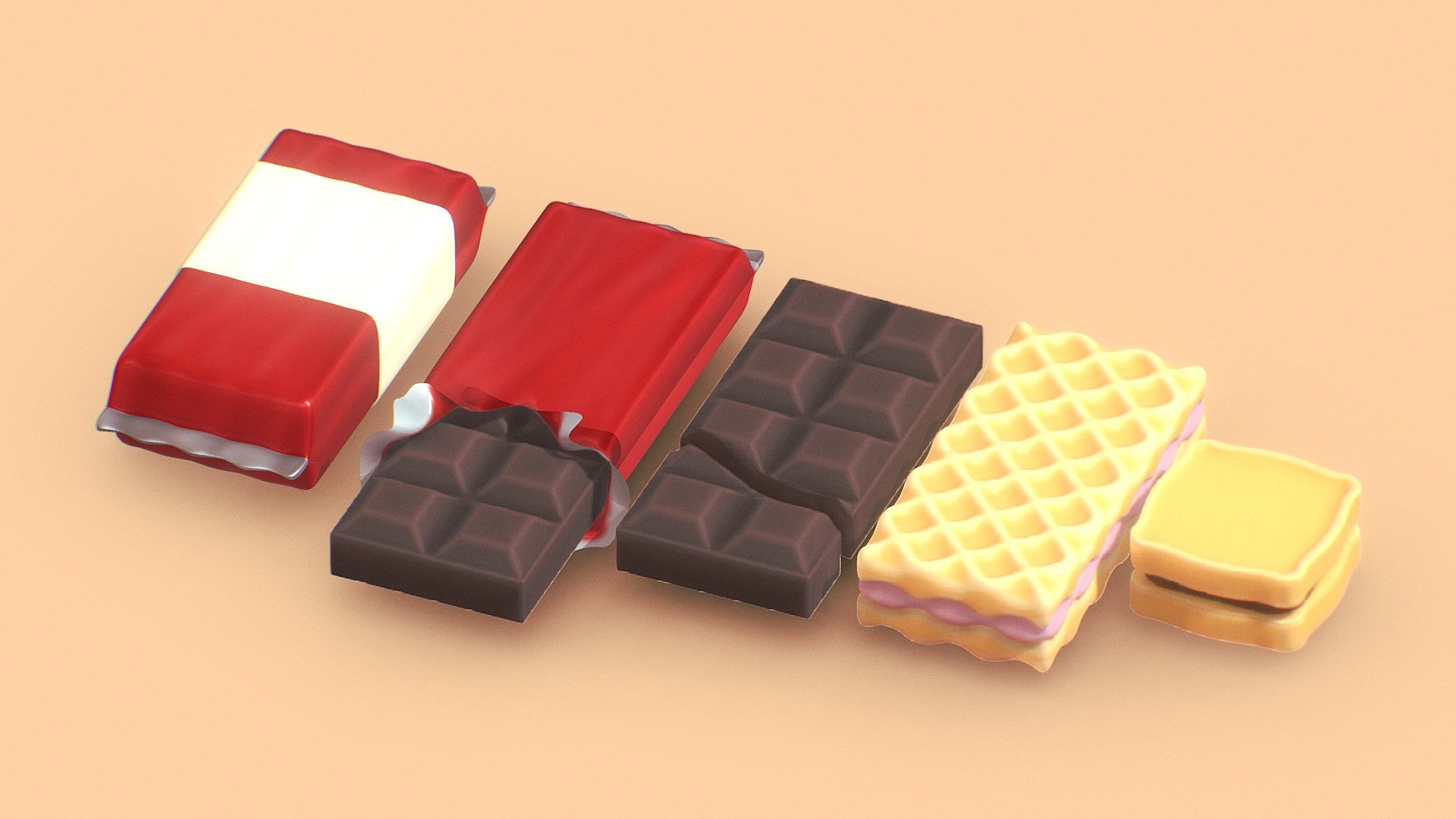 SNACKS 1 - Buy Royalty Free 3D model by Leo Isidro (@leo.isidro3 ...