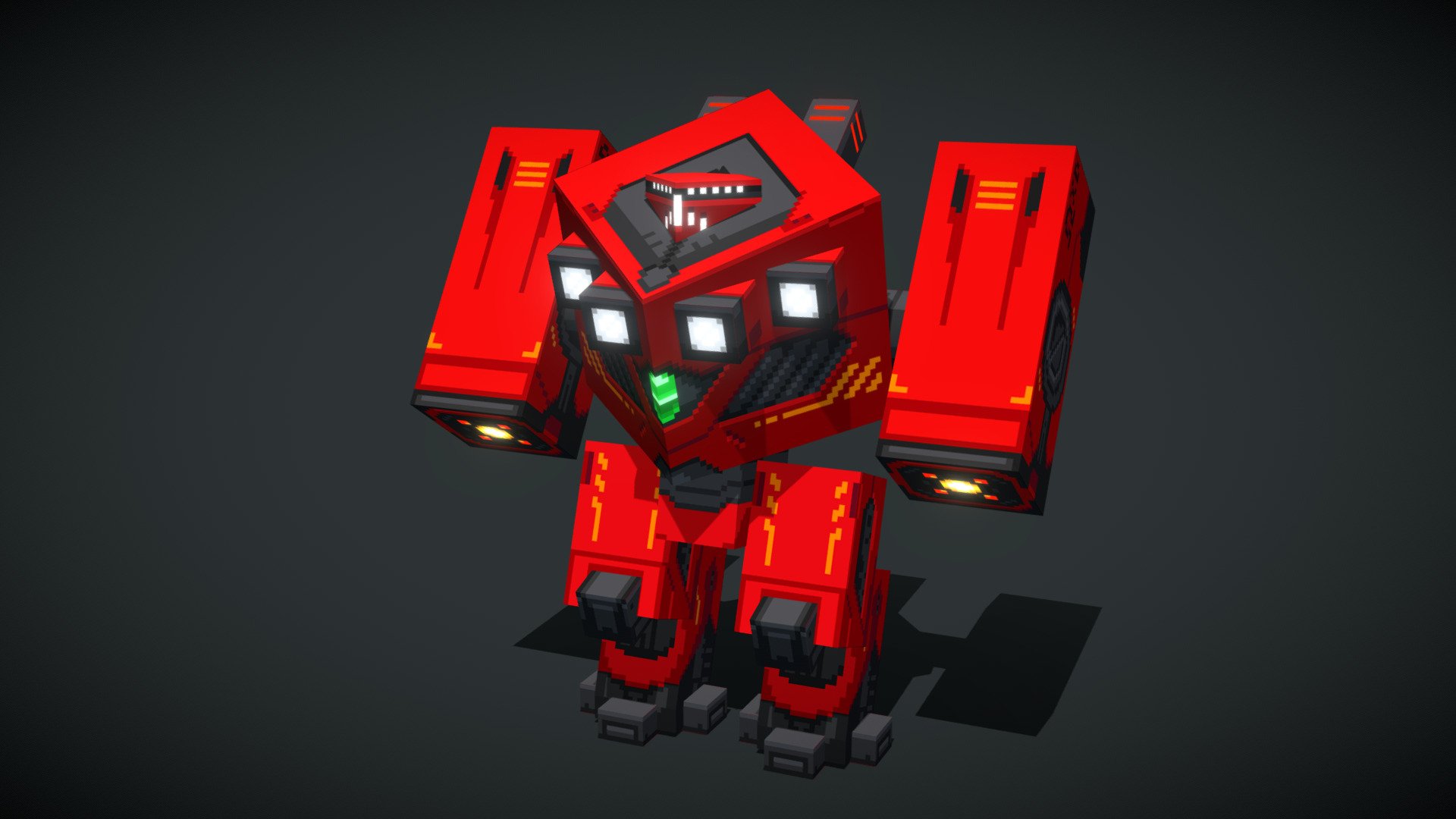 Mecha Guard OmegaXD - 3D model by Willie Garnarbles (@GARNARBLES ...