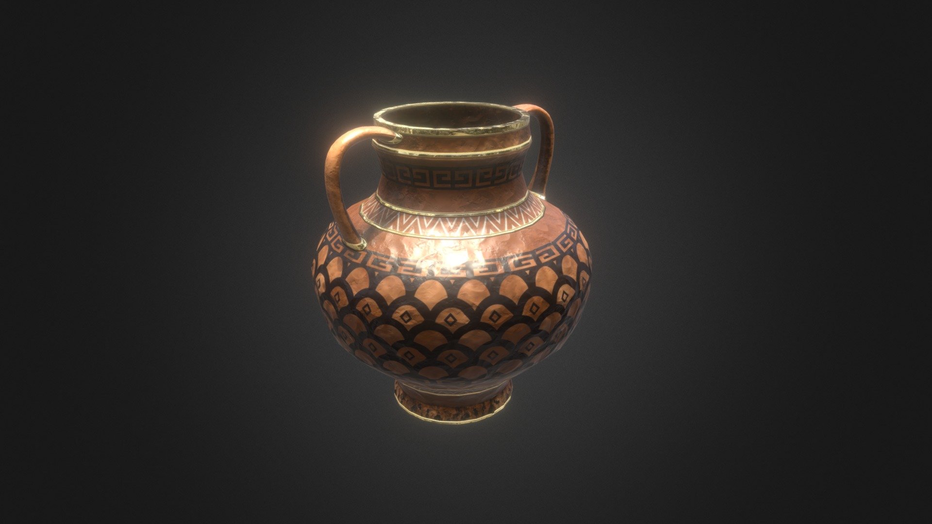 Decorated Vase (game ready asset) - Download Free 3D model by Pixel ...