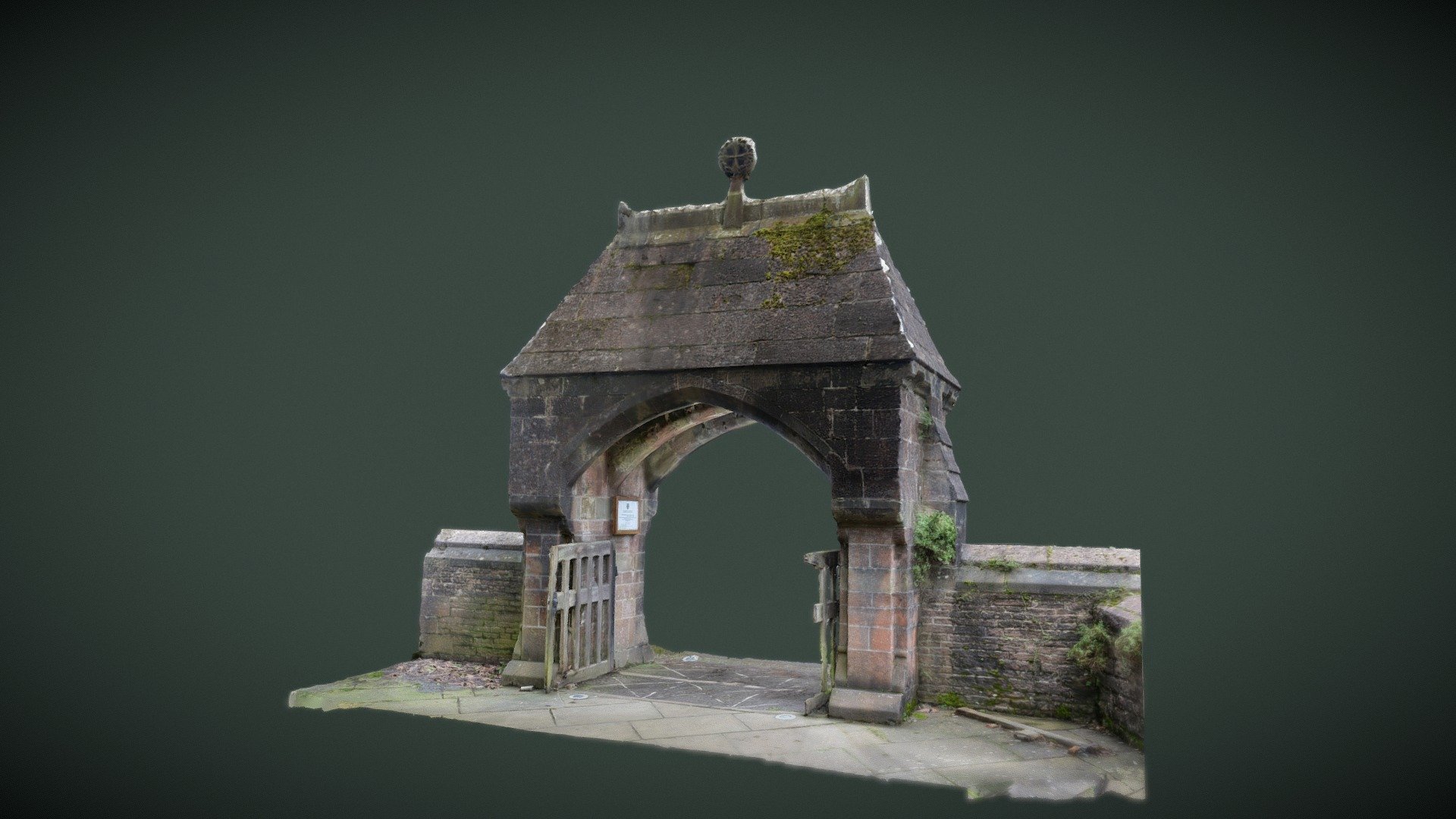 Lychgate Entrance to Llandaff Cathedral - 3D model by Vision Fountain ...
