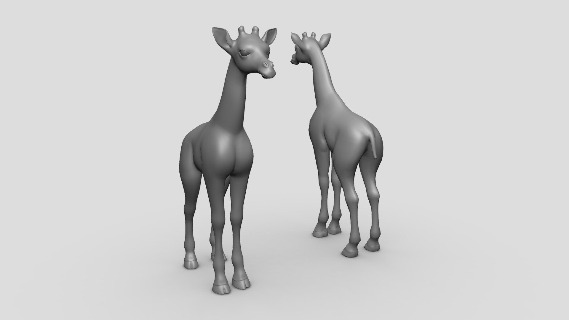 Giraffe Baby - Topology + UV Map - Buy Royalty Free 3D model by Tashi ...