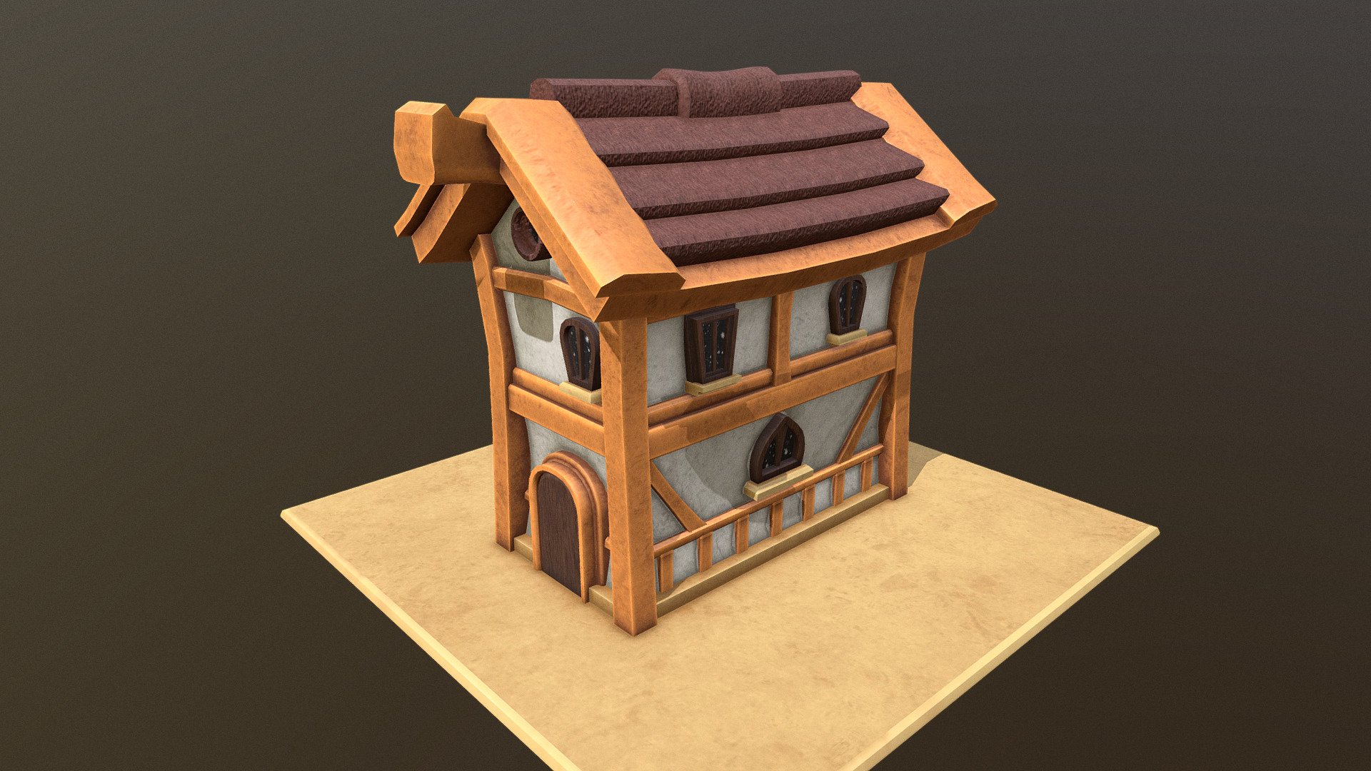 Stylized house - Download Free 3D model by Tetiana_Lytvyn (@Tatiana ...
