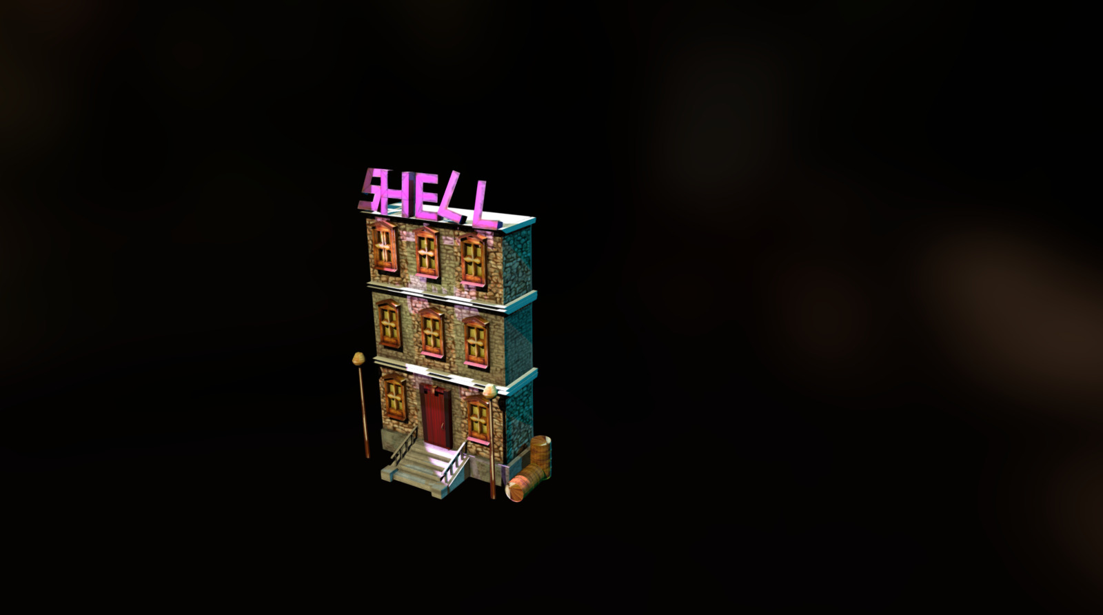 Textured house 4.1 - 3D model by Jierenzhang [f924306] - Sketchfab