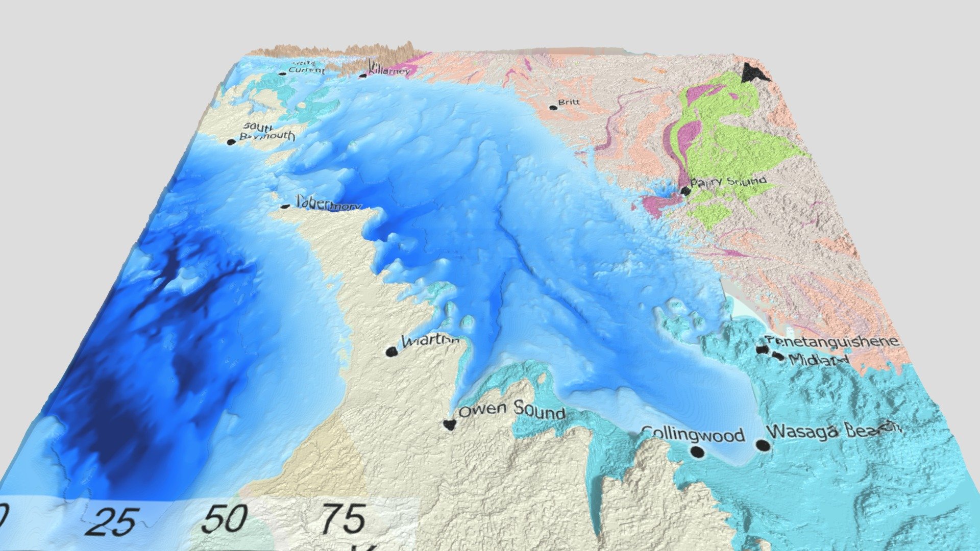Georgian Bay Bedrock Geology - Download Free 3D model by UTSC DPES ...