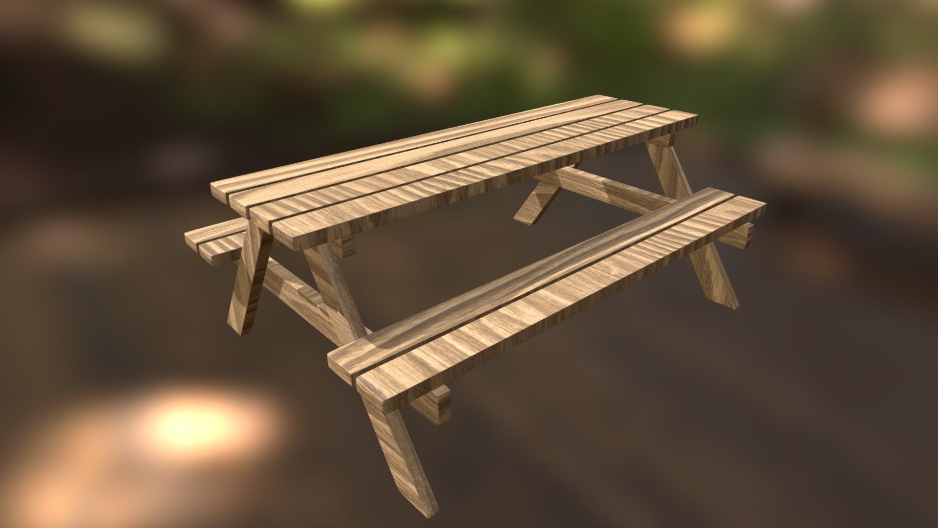 picnic table - Download Free 3D model by Sayn76 [f928630] - Sketchfab