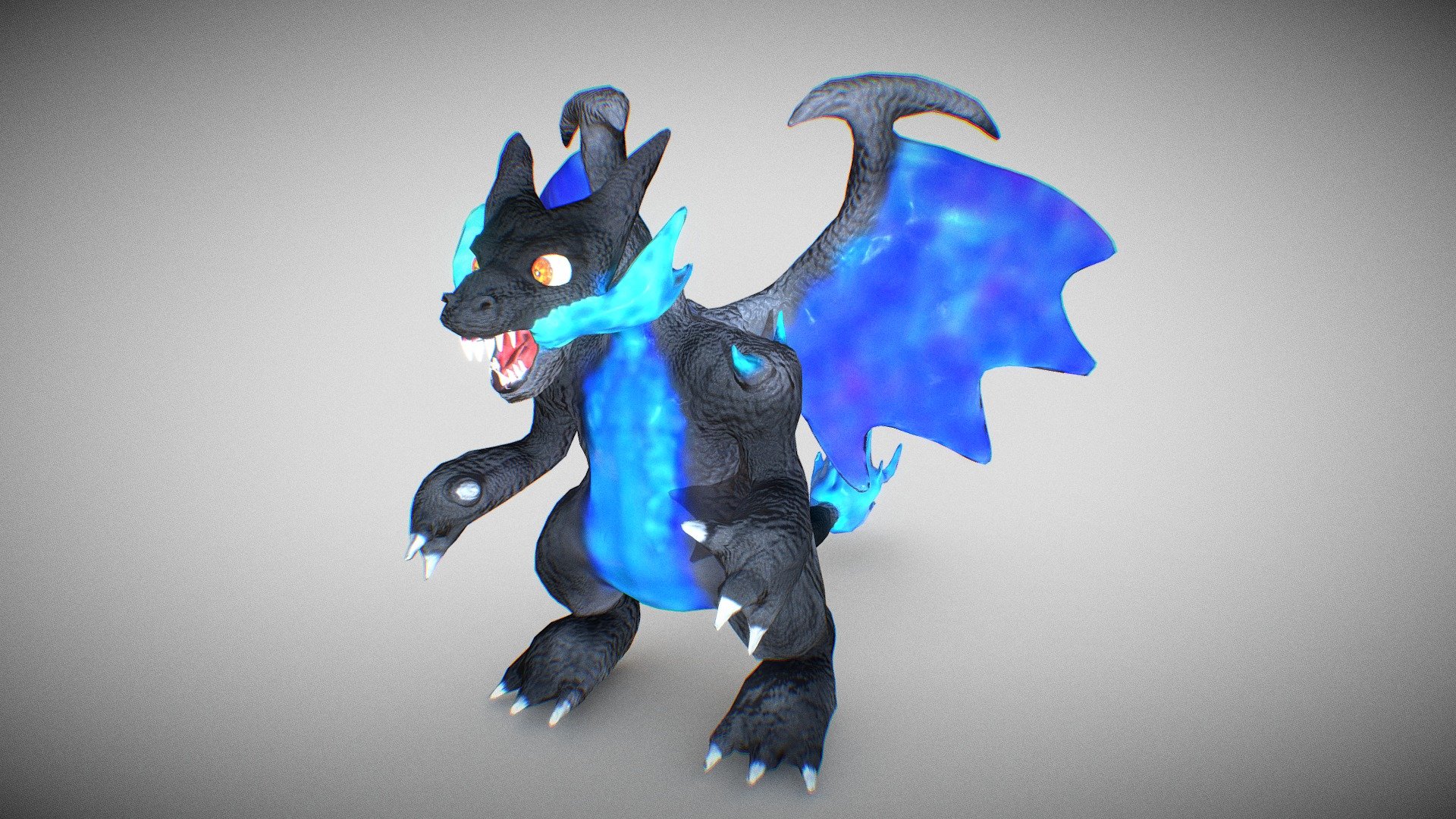 Dragon_Completo_Charizard_X - 3D model by amugno [f929ad2] - Sketchfab