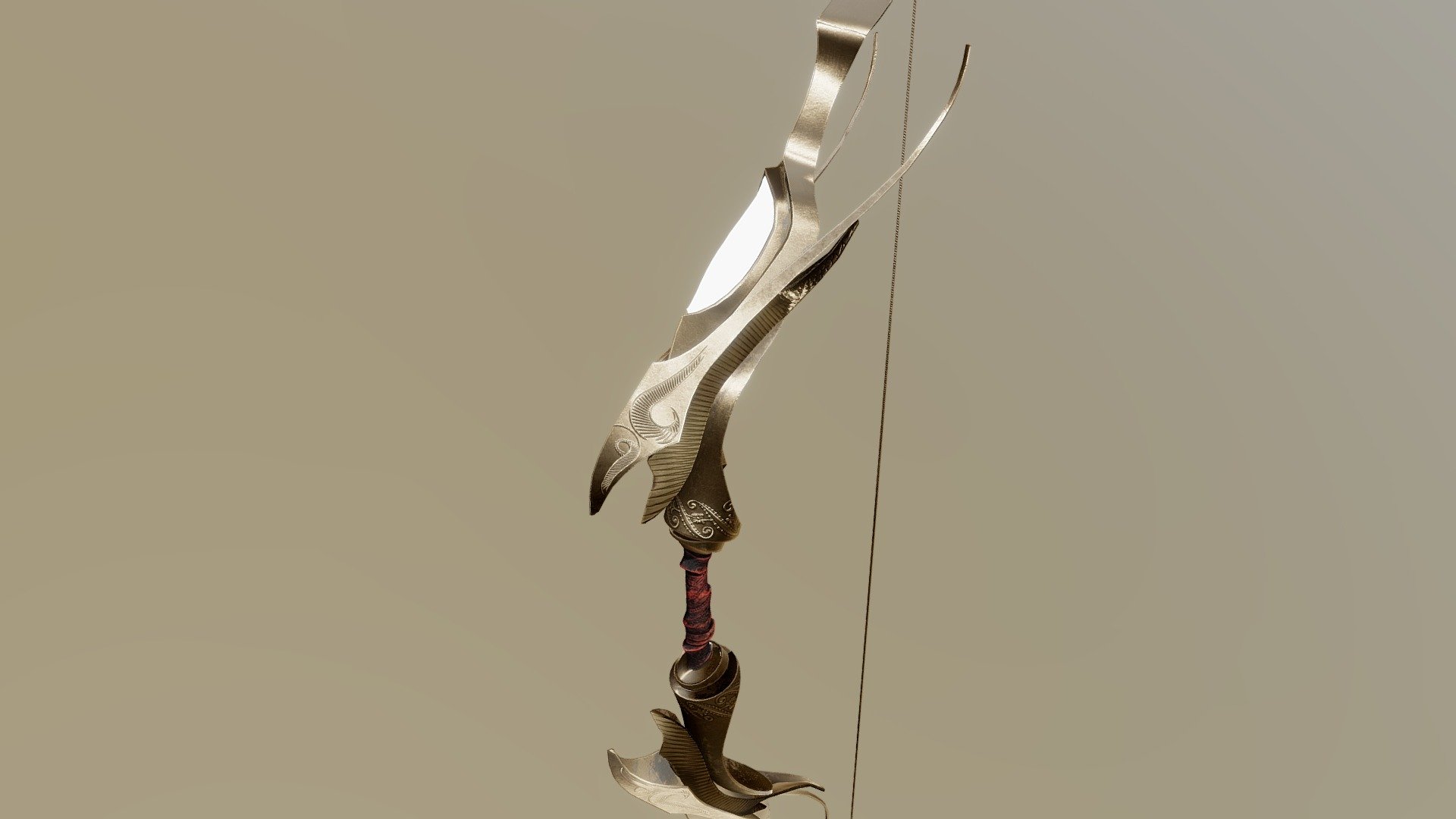 Elf Bow - 3D model by shilajitjana [f92a128] - Sketchfab