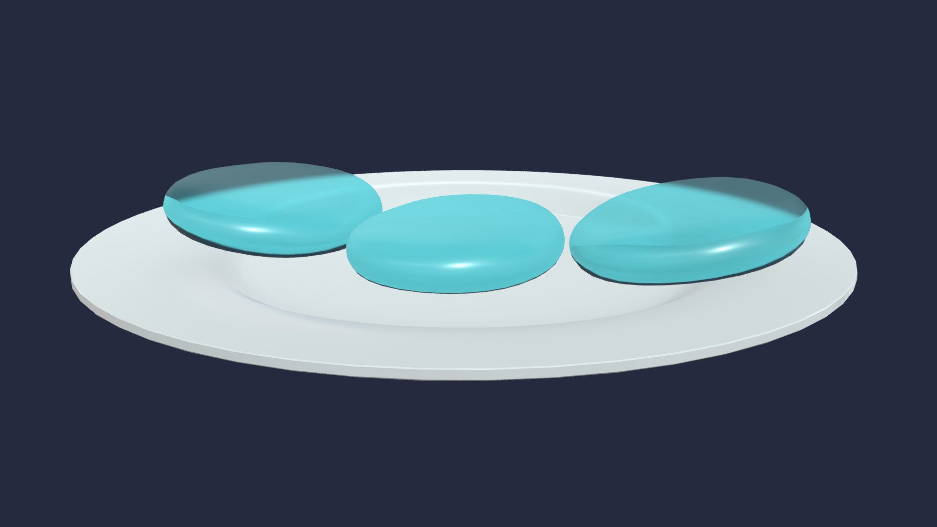 blue gelatin egg treats I saw in a dream - Download Free 3D model by ...