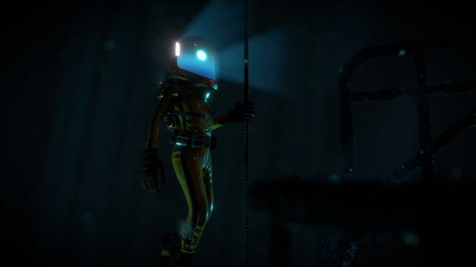 Alien diver in the deep sea - 3D model by giobiancoFB [f92b8bb] - Sketchfab