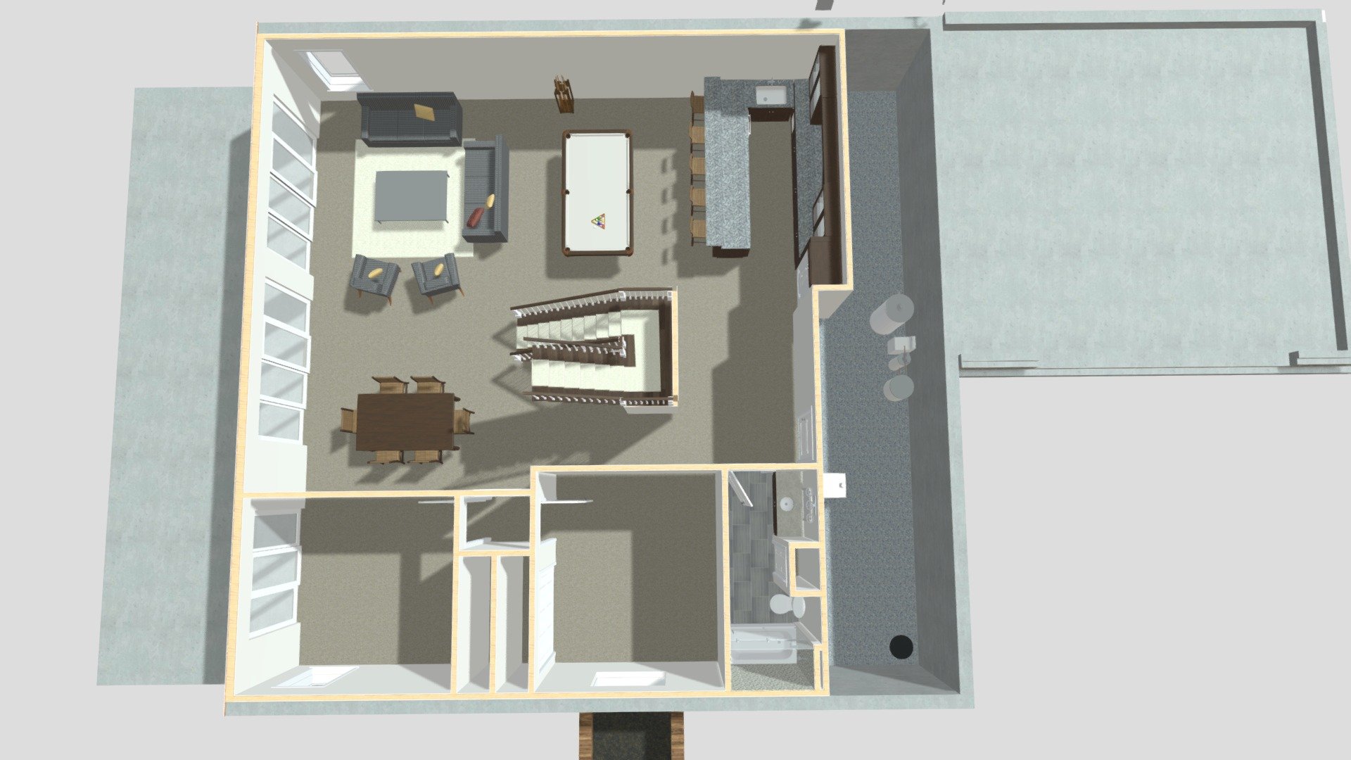 Basement Idea 4 - Download Free 3D model by OakBridge Development ...