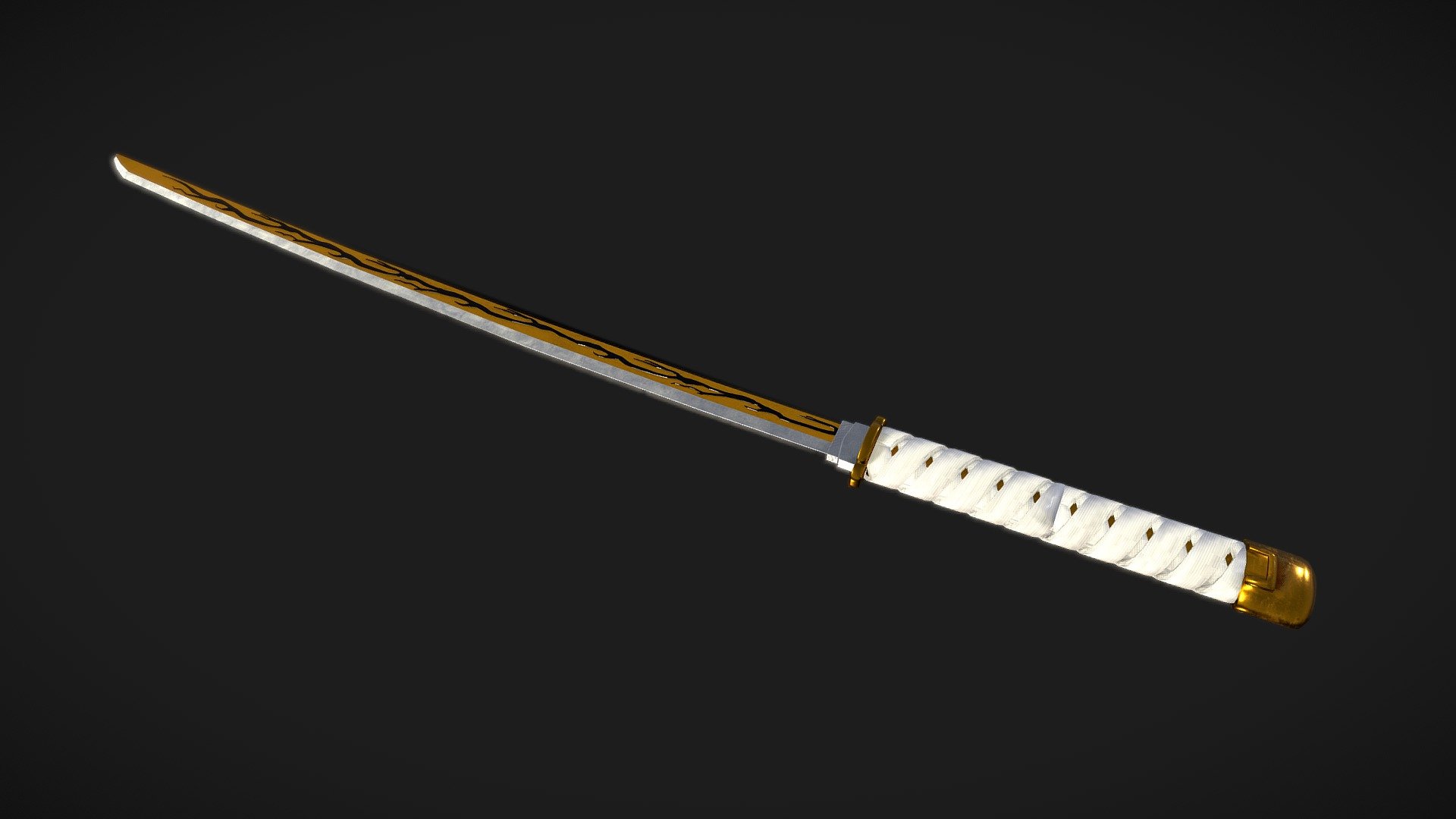 Zenitsu's Nichirin Katana - 3D model by Adi.Booker [f931086] - Sketchfab