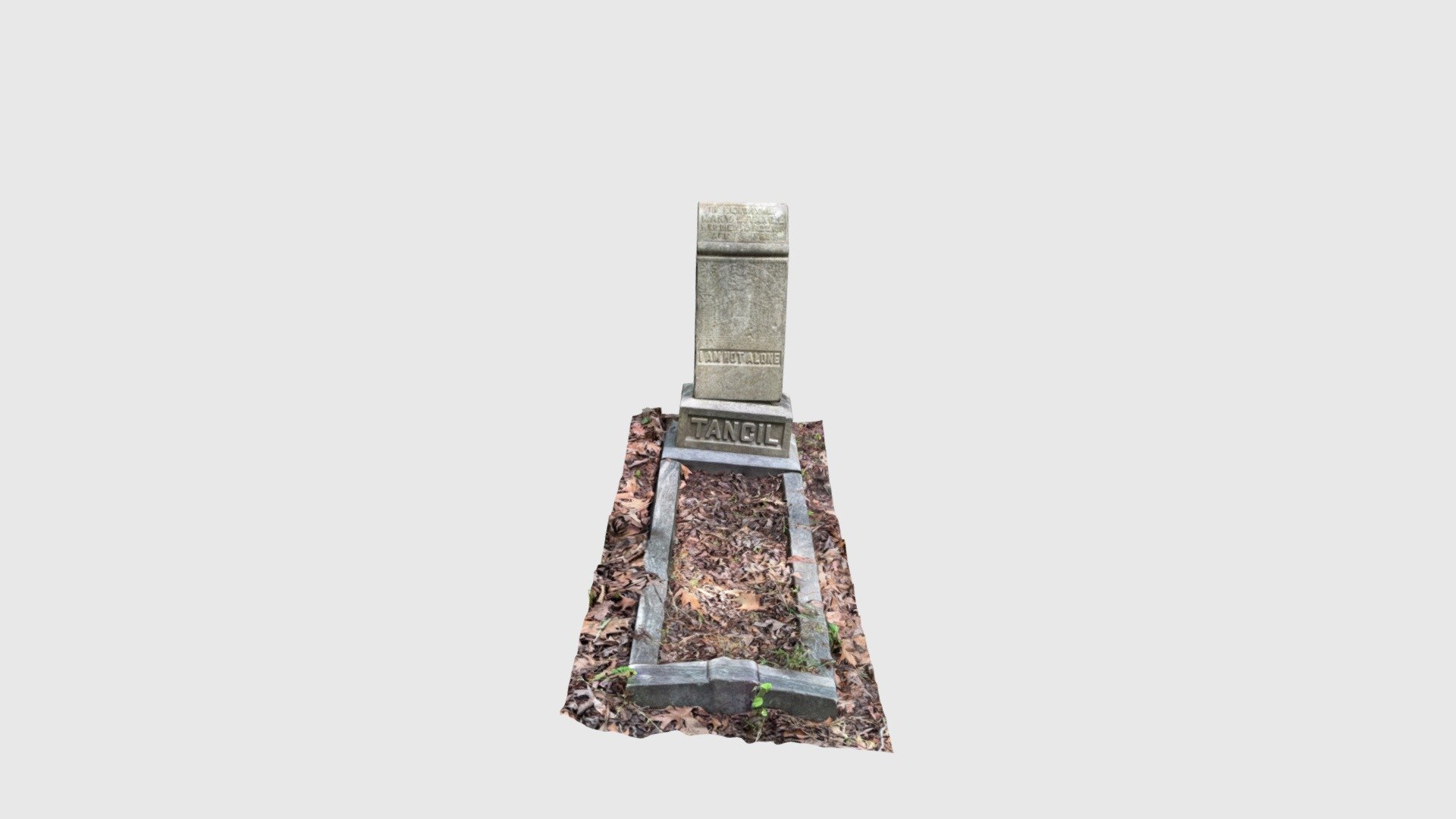 Mary Tancil grave - 3D model by University of Richmond Archaeology ...