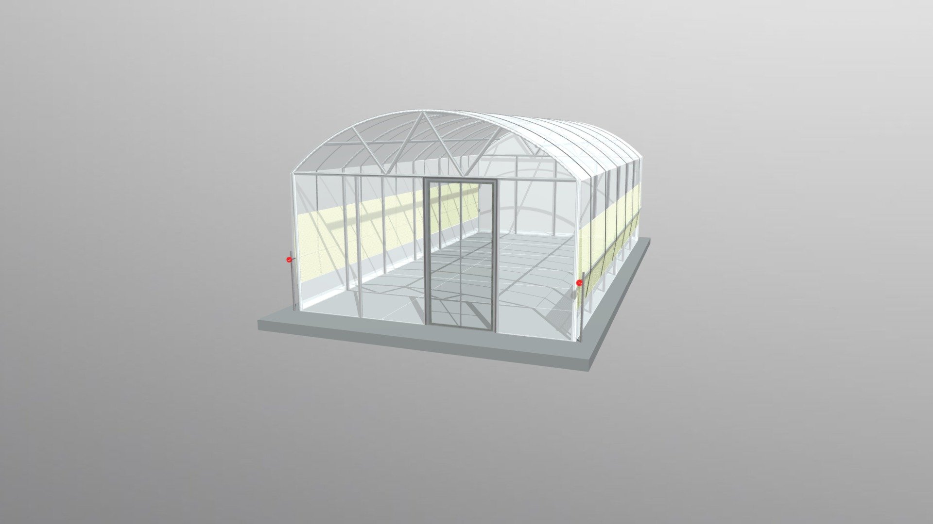 Greenhouse and Polytunnels _ Model SW408 - 3D model by ...