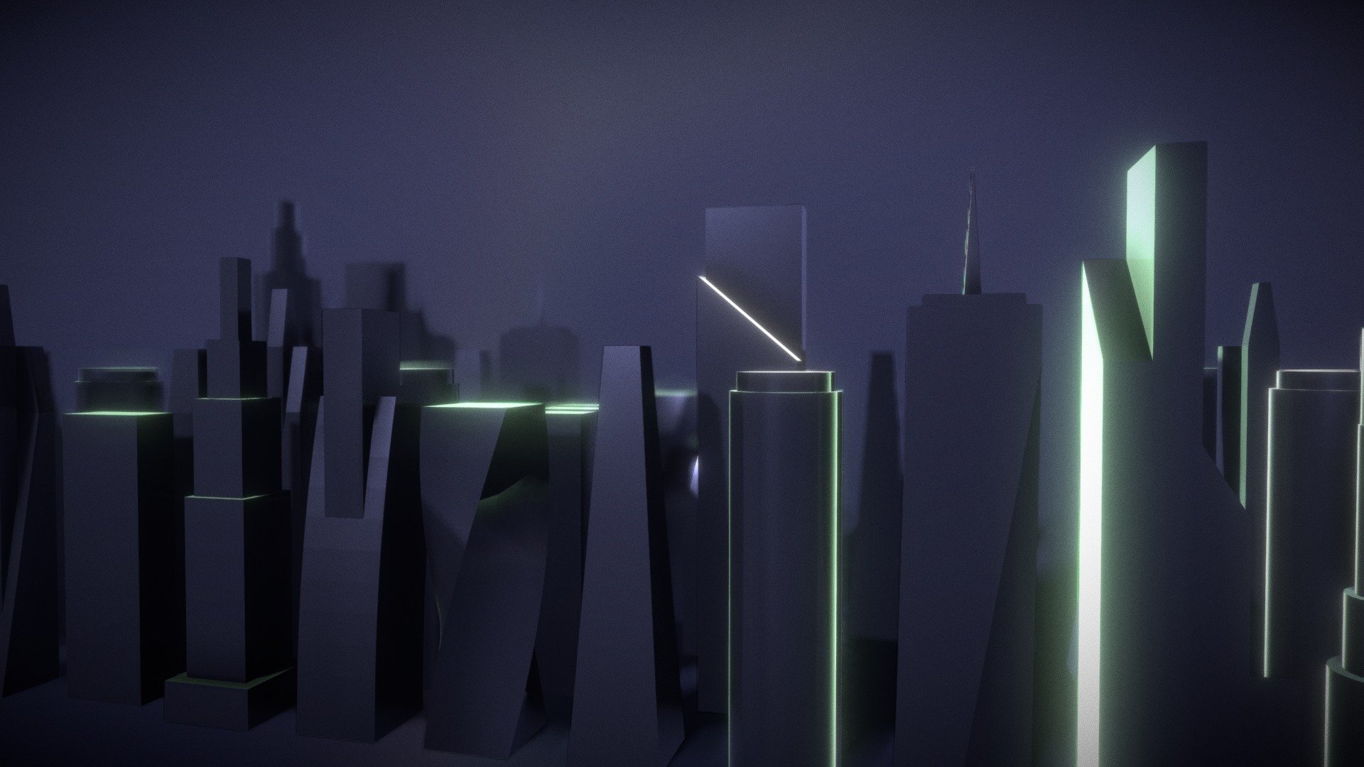 SkyScrapers Simple Lowpoly - Buy Royalty Free 3D model by tamminen ...