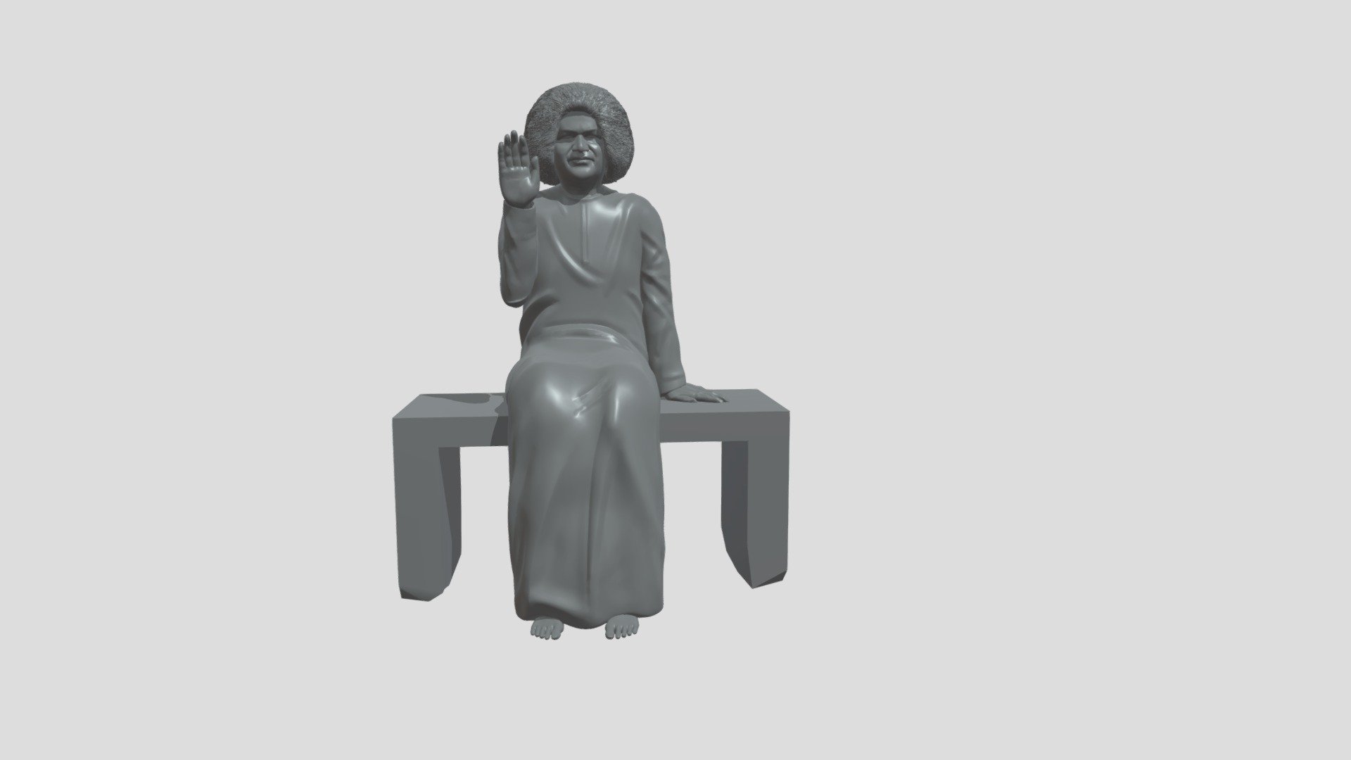 Sathya Sai Baba - 3D model by Karan.Malhotra [f938874] - Sketchfab