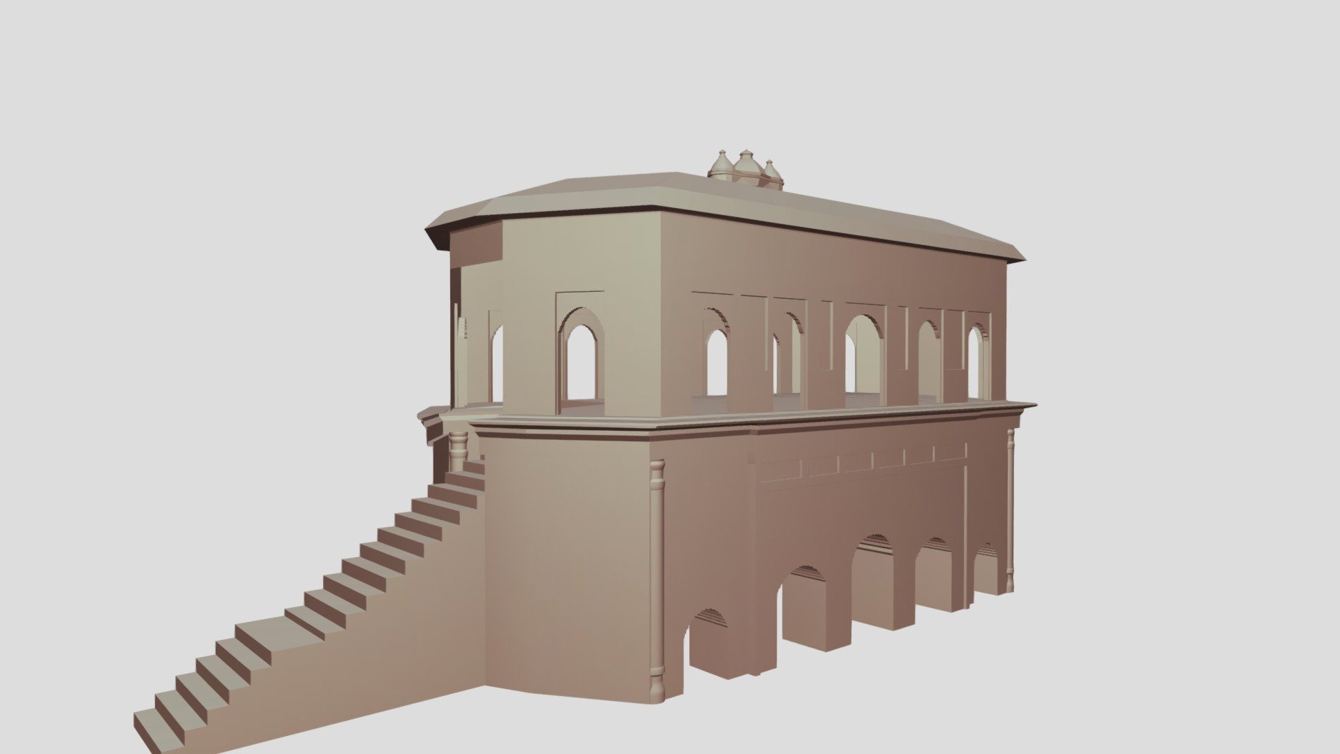 RANG GHAR - 3D model by biplobgogoi [f93985b] - Sketchfab