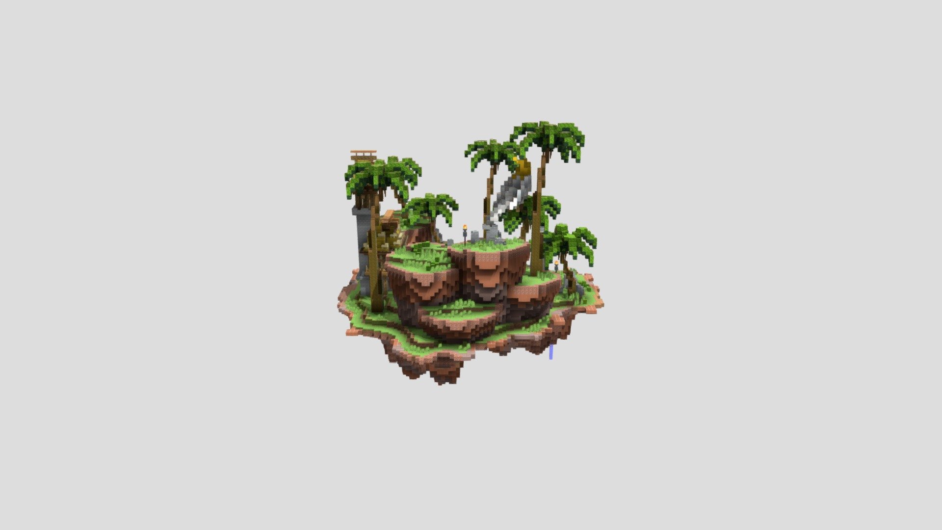 PixelMine | 4 High Quality Skyblock Spawns 2 - 3D model by Pixel Mine ...