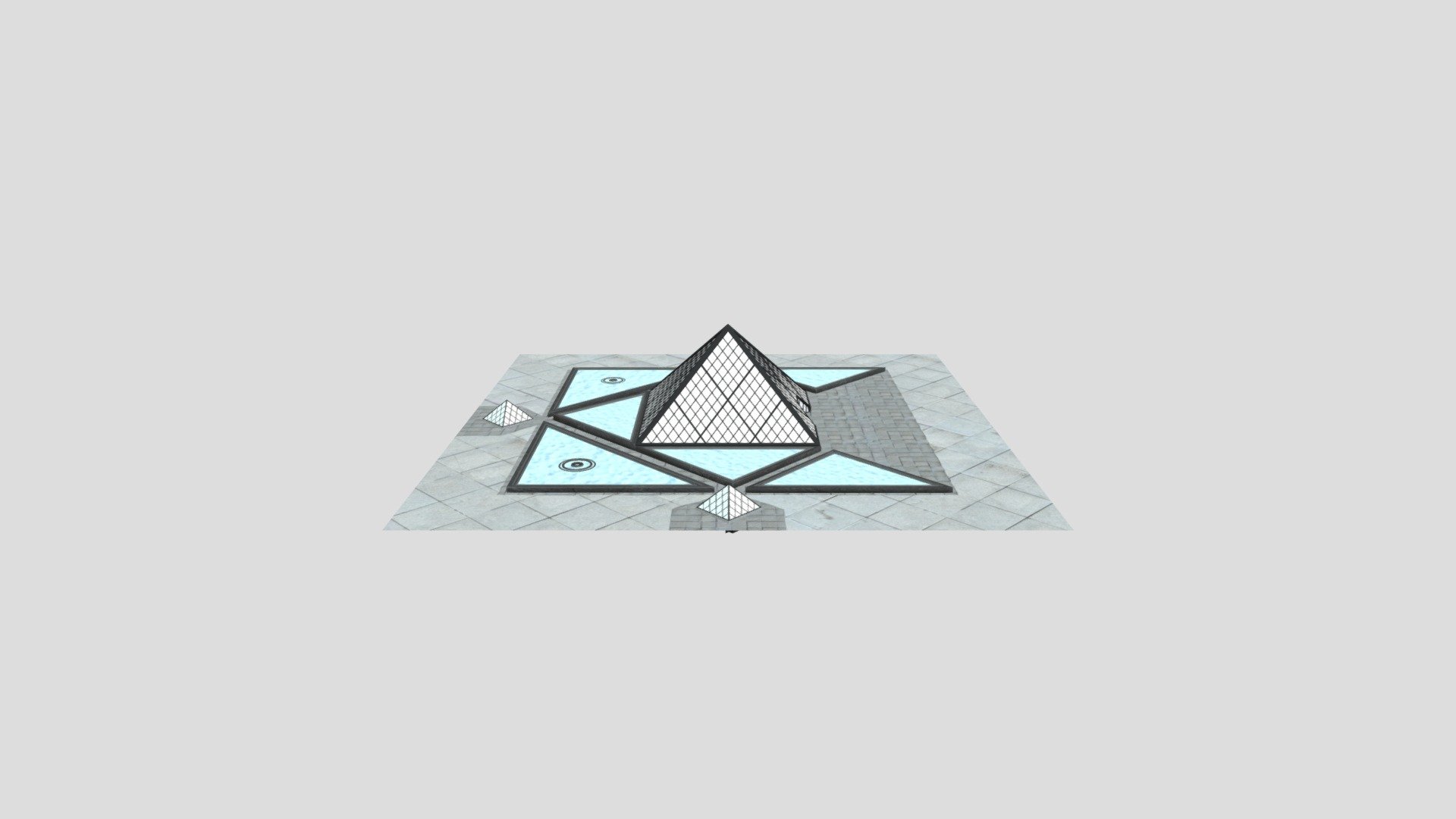 Louvre Museum - 3D model by ExtraVision [f93e346] - Sketchfab