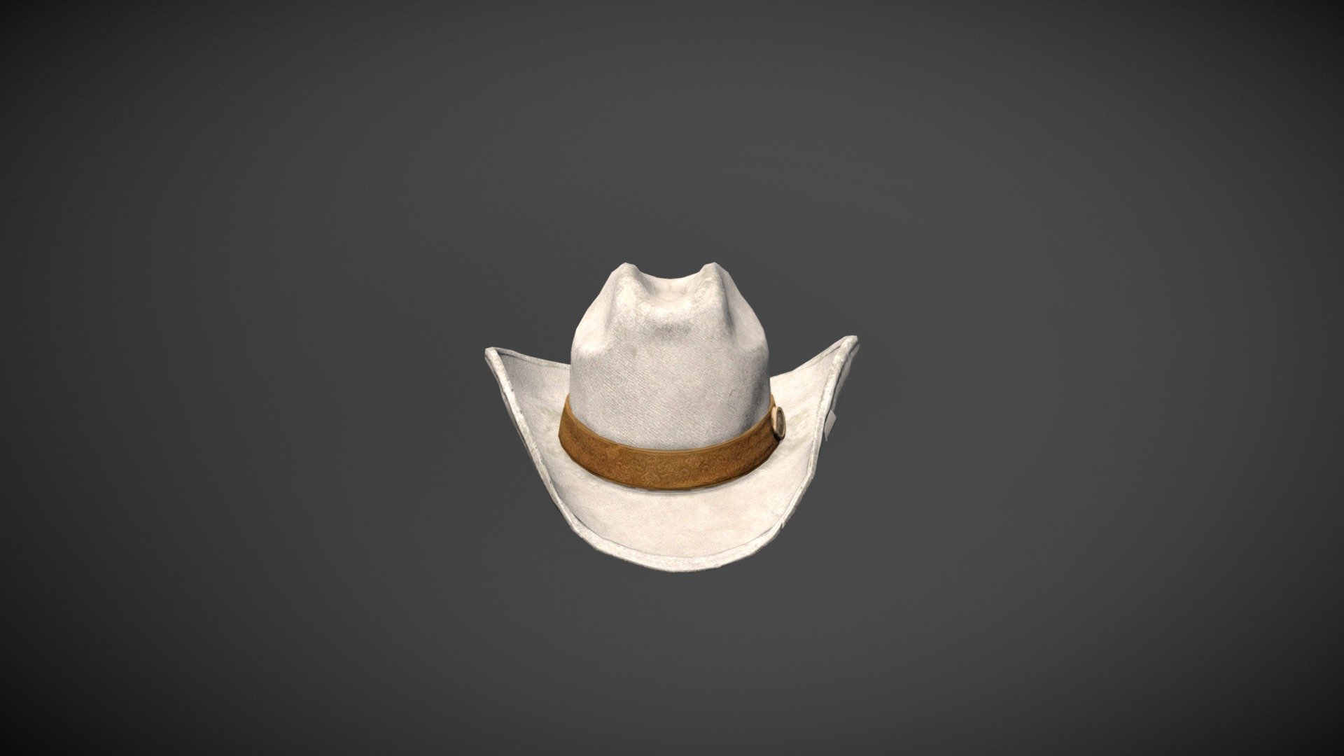 COWBOY HAT (WHITE) - 3D model by PUBGShowcase [f93f08d] - Sketchfab