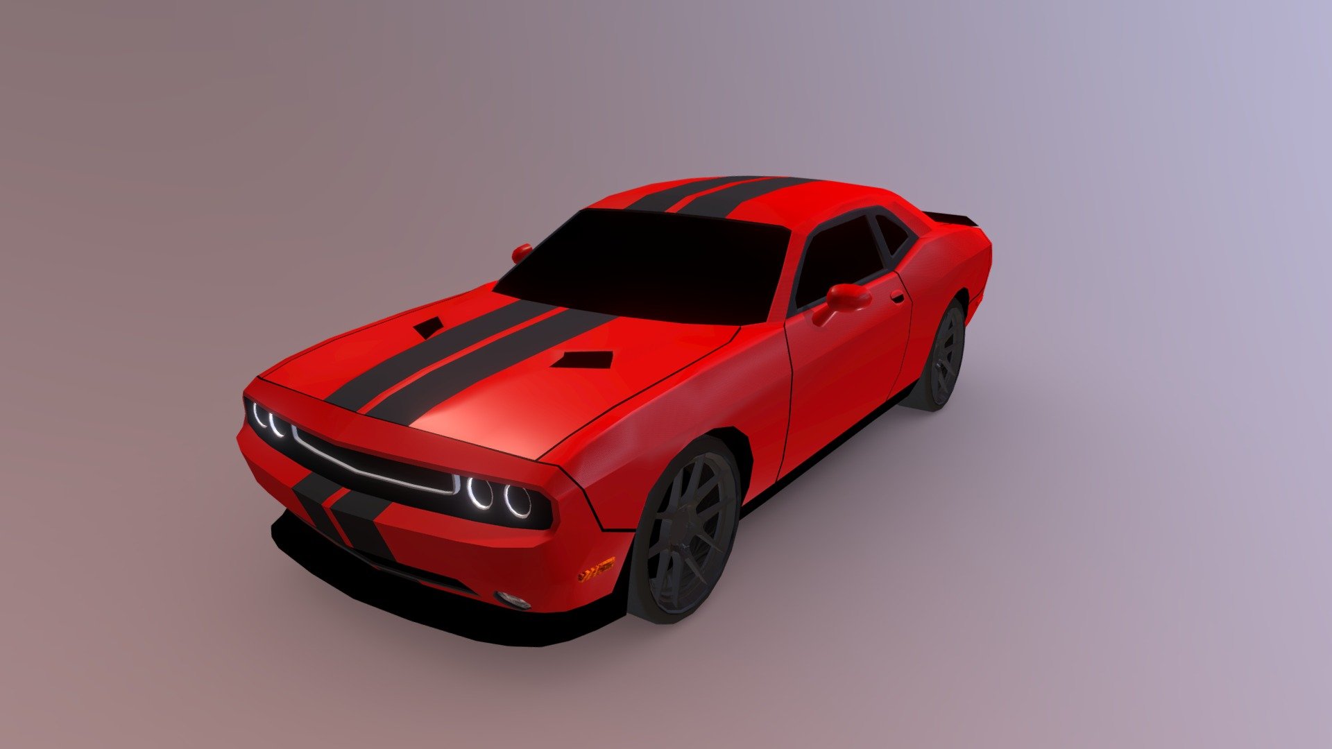 Dodge Challenger - Buy Royalty Free 3D model by 1 Dimension ...