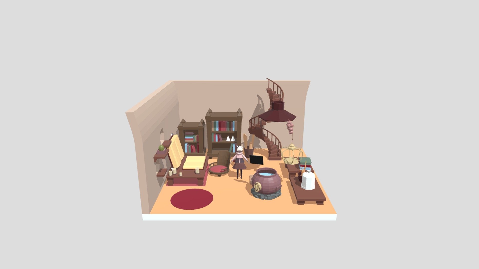 Witch House Diorama (Witch Spring R) - 3D model by Matsuki_02 ...