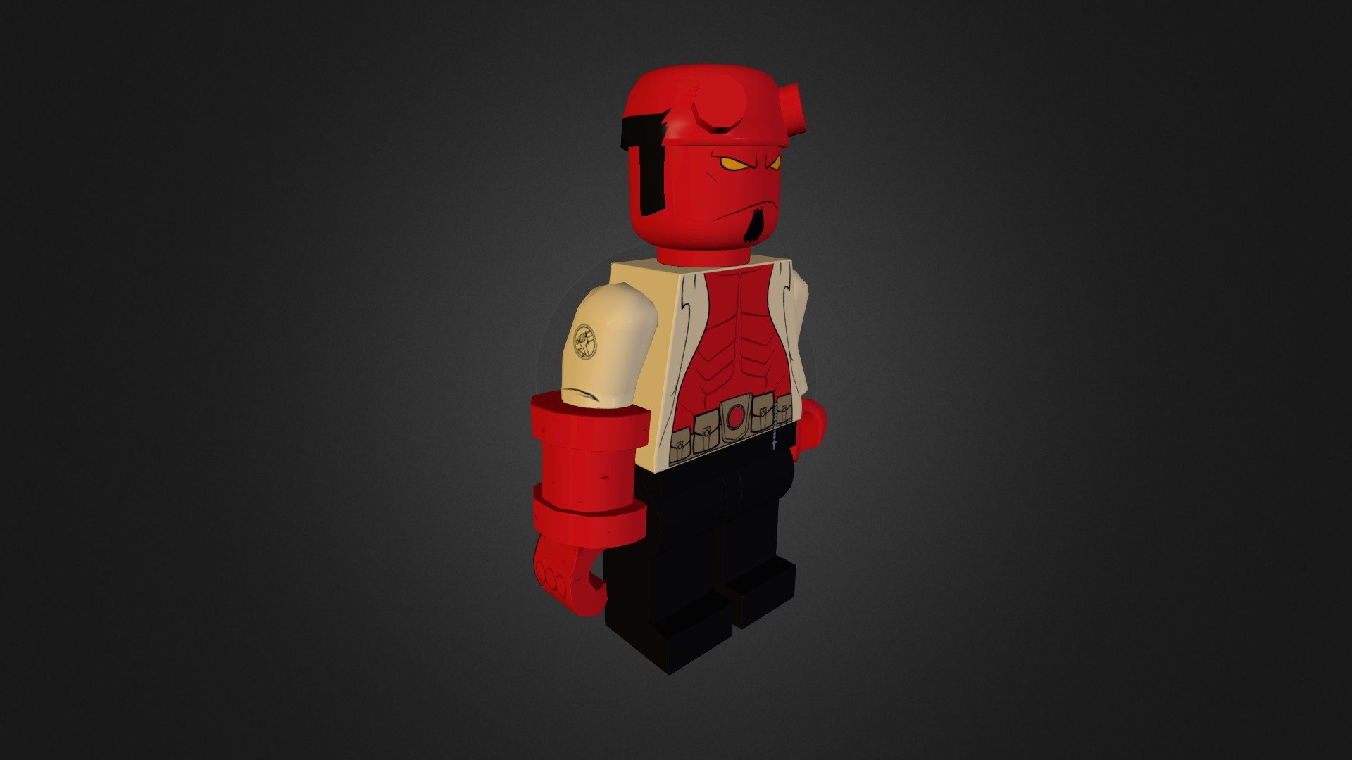 Hellboy Lego - 3D model by clover_lawn [f949757] - Sketchfab