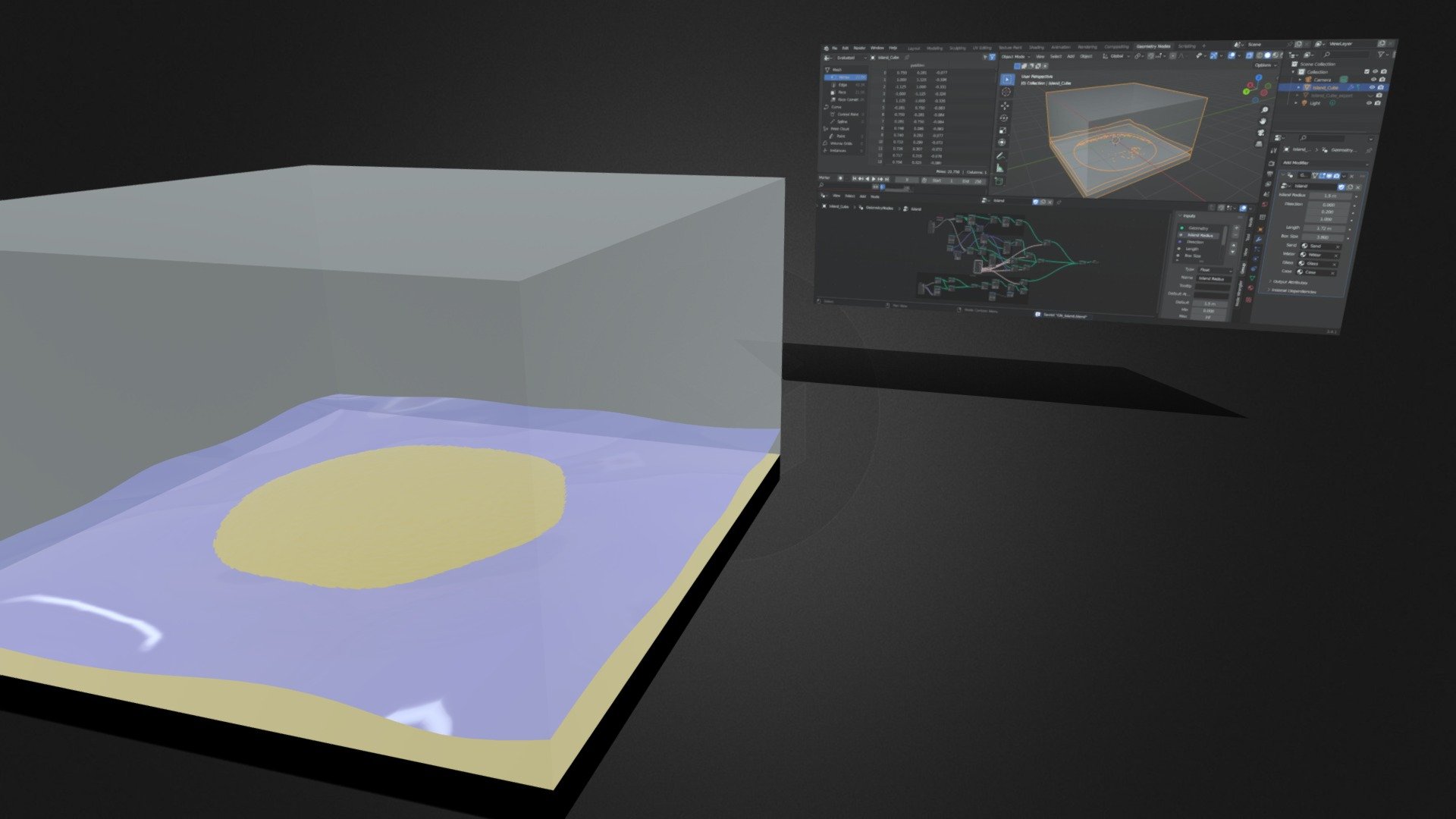 Island in Case - Geometry Nodes v0.6 - Download Free 3D model by ...