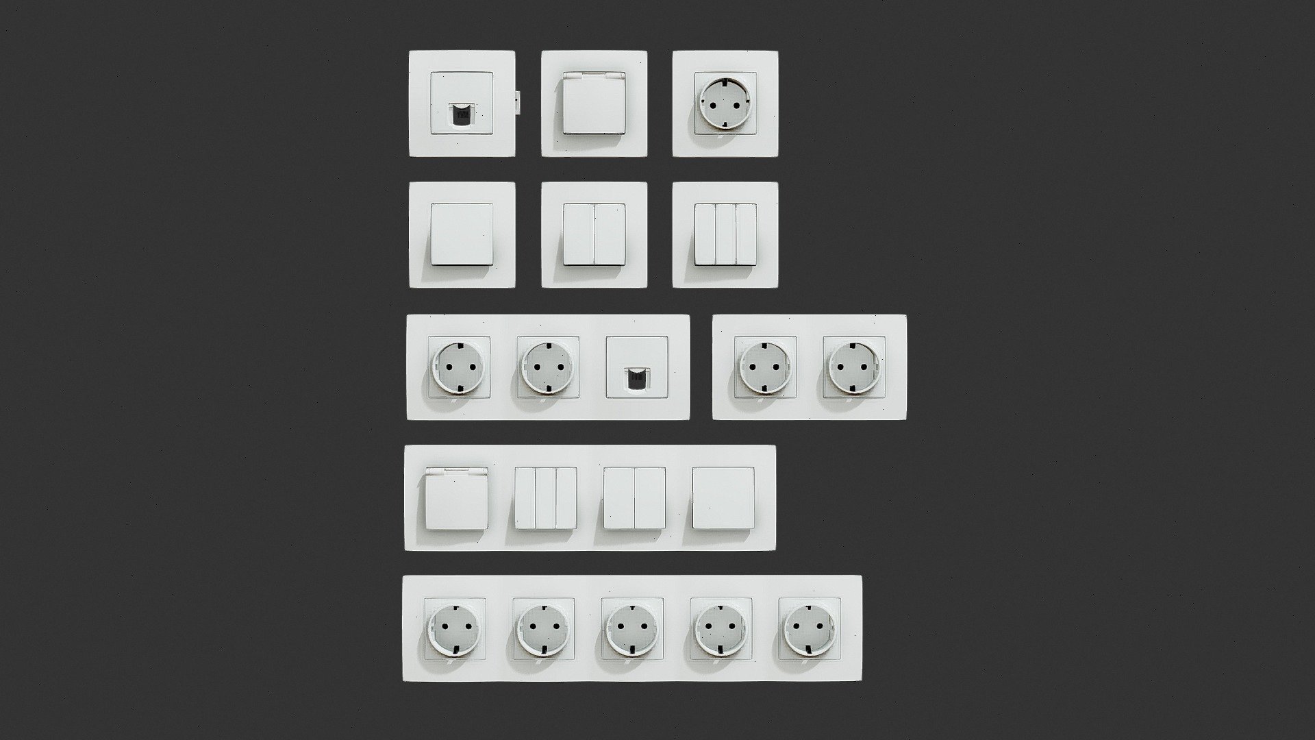 Electrical Outlet Pack - Download Free 3D model by ZIRODESIGN [f94a348 ...