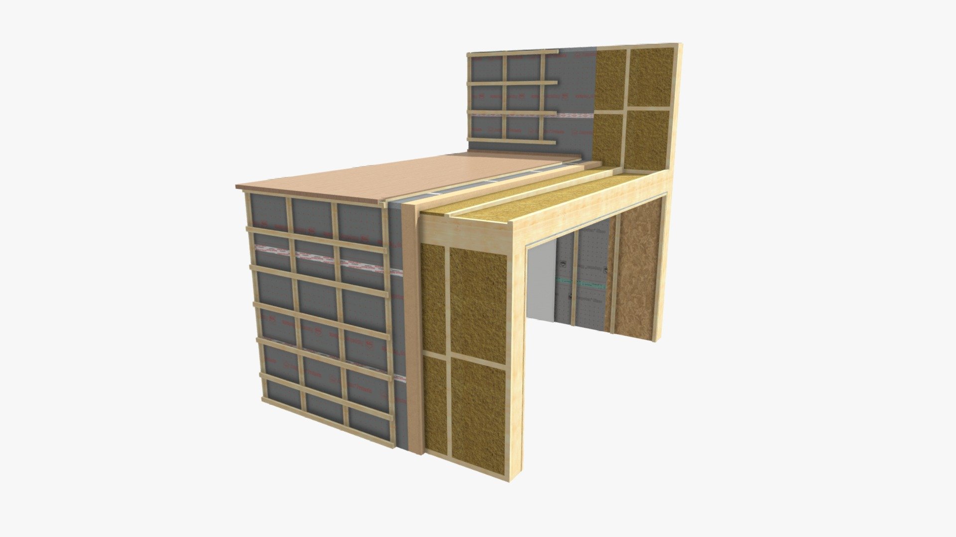 Vented Flat Roof - Step 4 - 3D model by Back to Earth LTD (@BacktoEarth ...