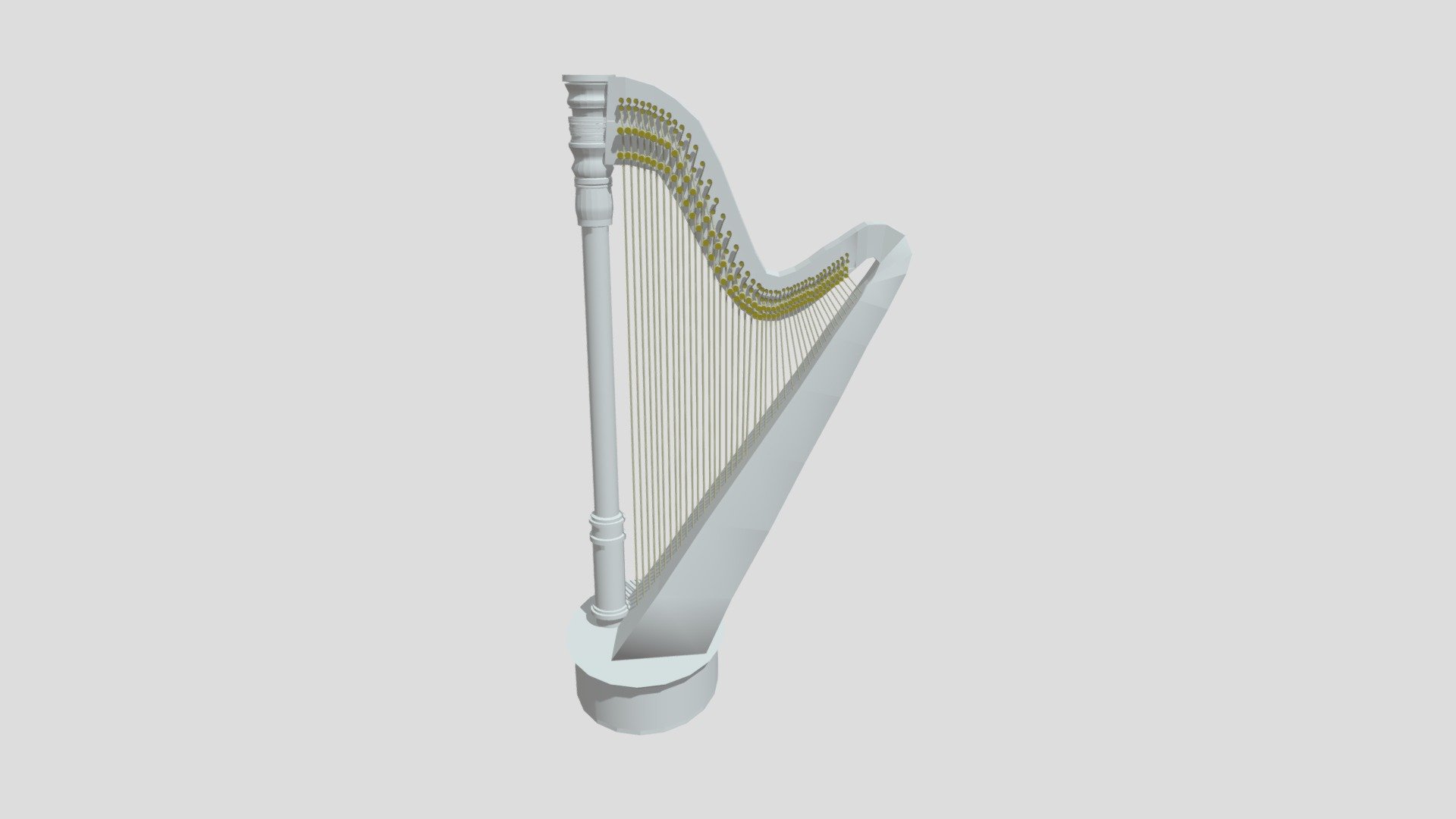 Harp - 3D model by sadiedadie [f94b8ba] - Sketchfab