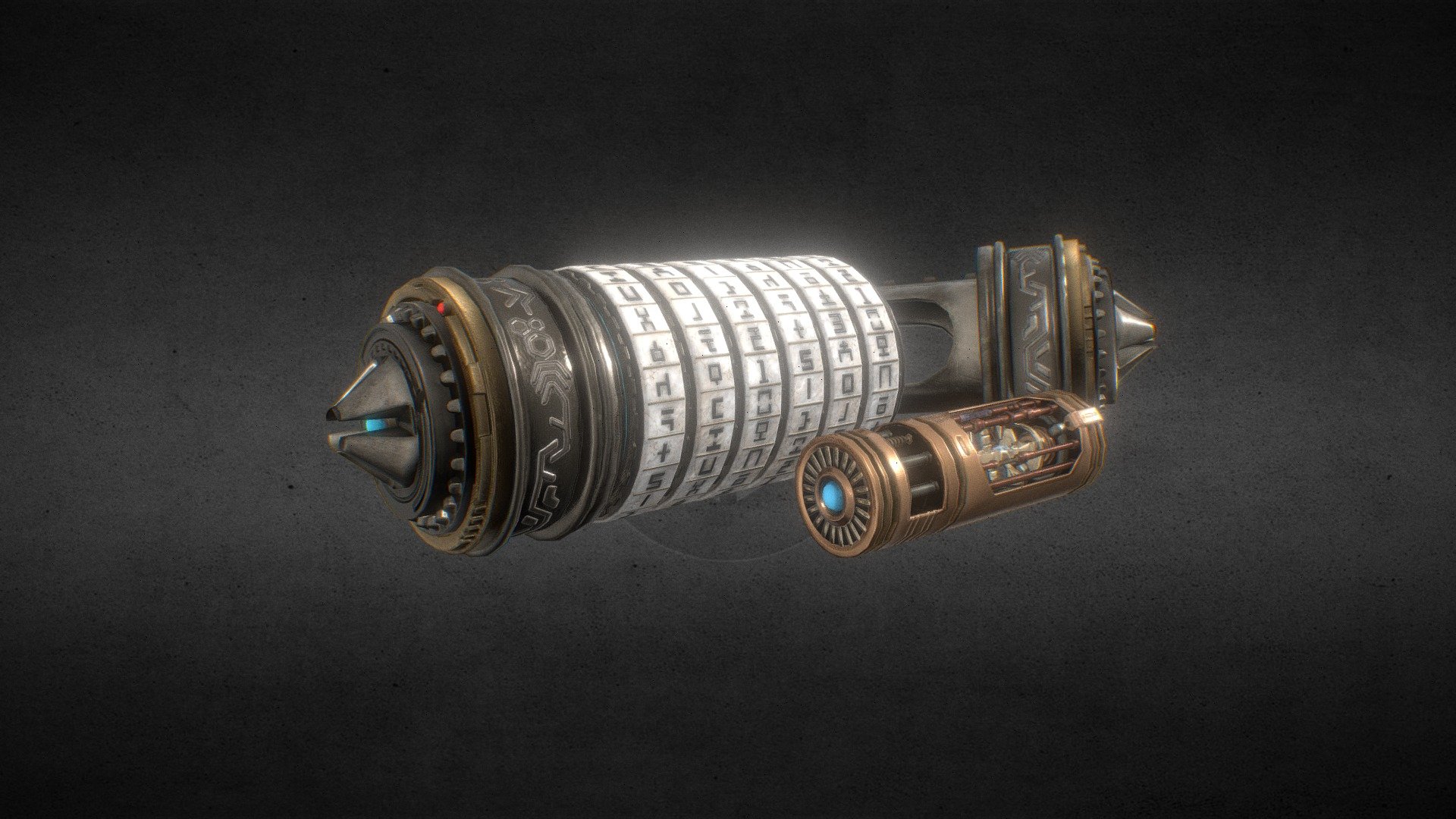Sci-Fi Cryptex Puzzle - 3D model by SimonSai [f94fa8c] - Sketchfab