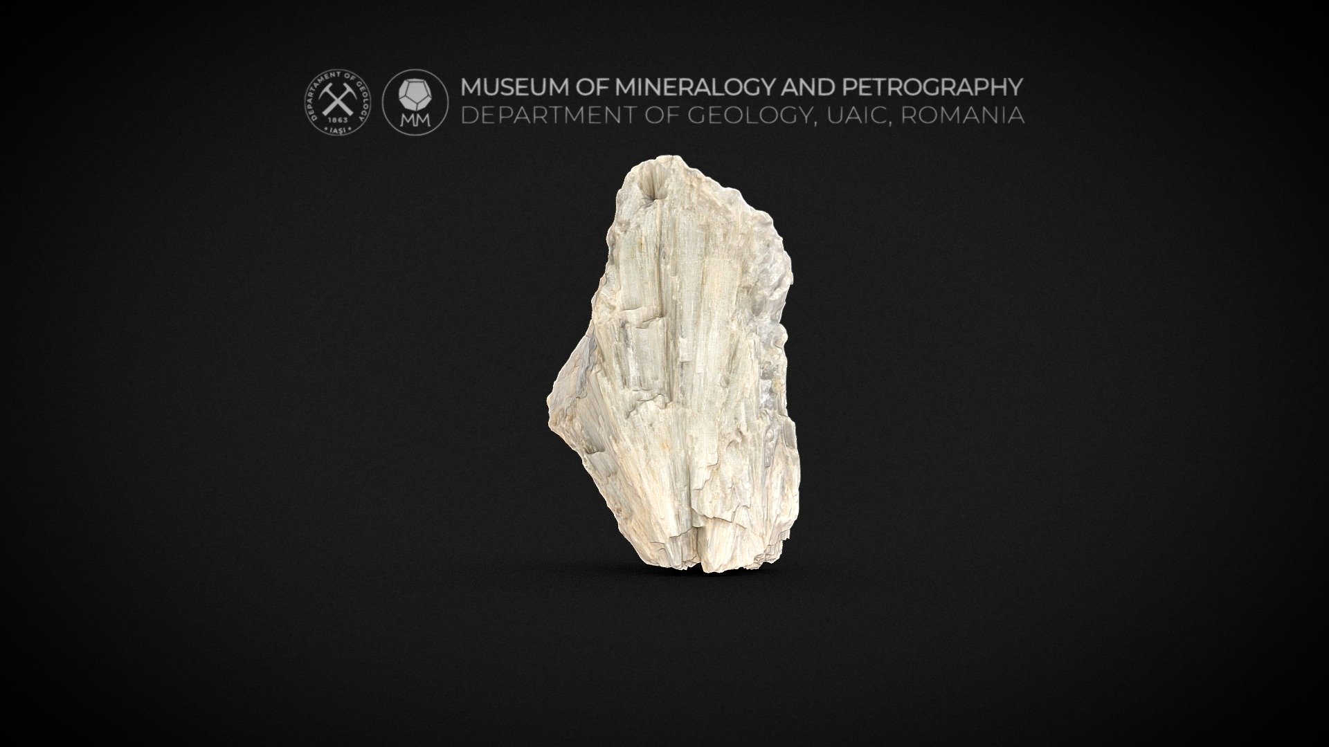 Elongated prismatic crystals of Tremolite - 3D model by Museum of ...