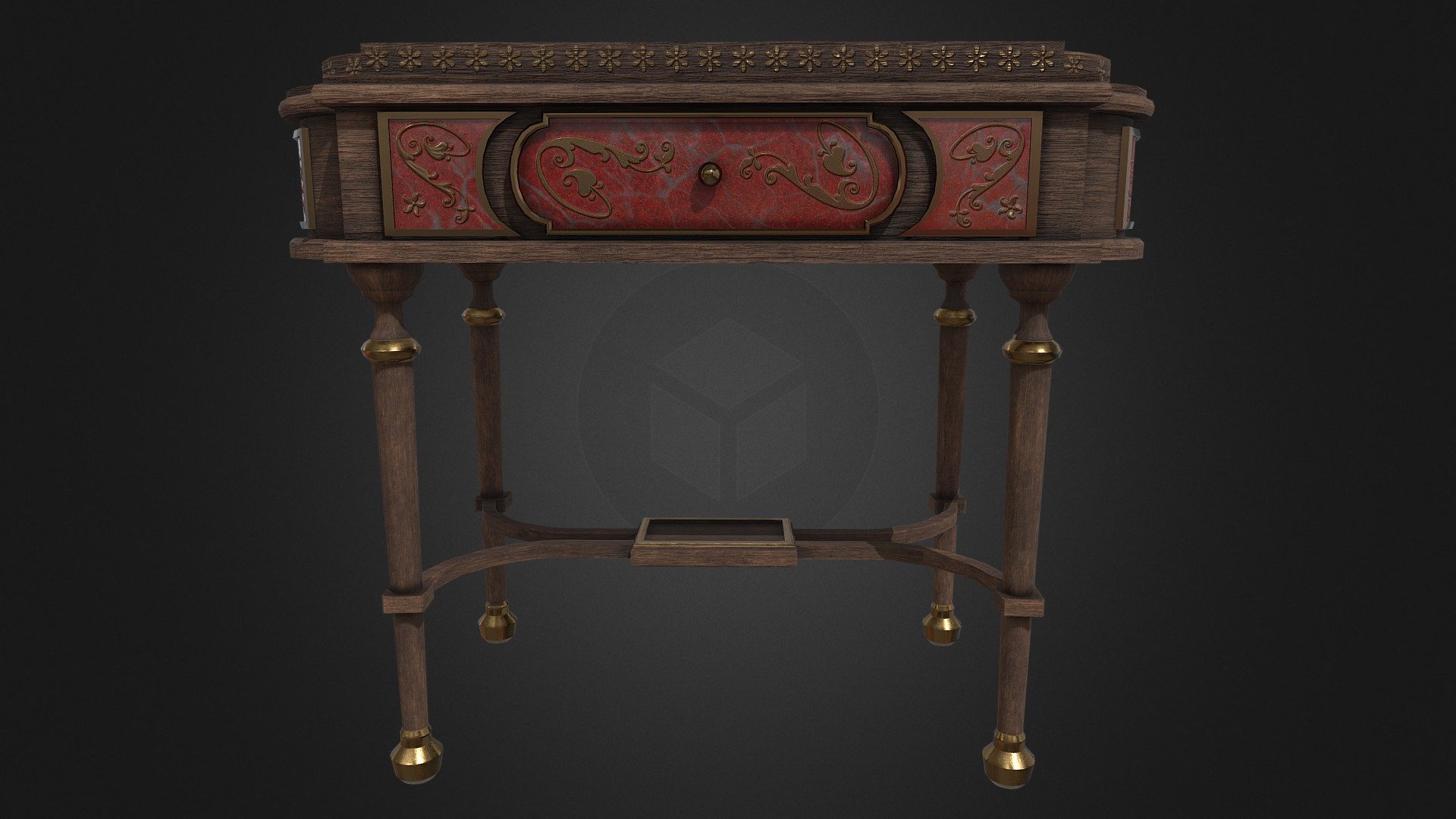 Victorian Console Table - Download Free 3D model by Zerostyle ...
