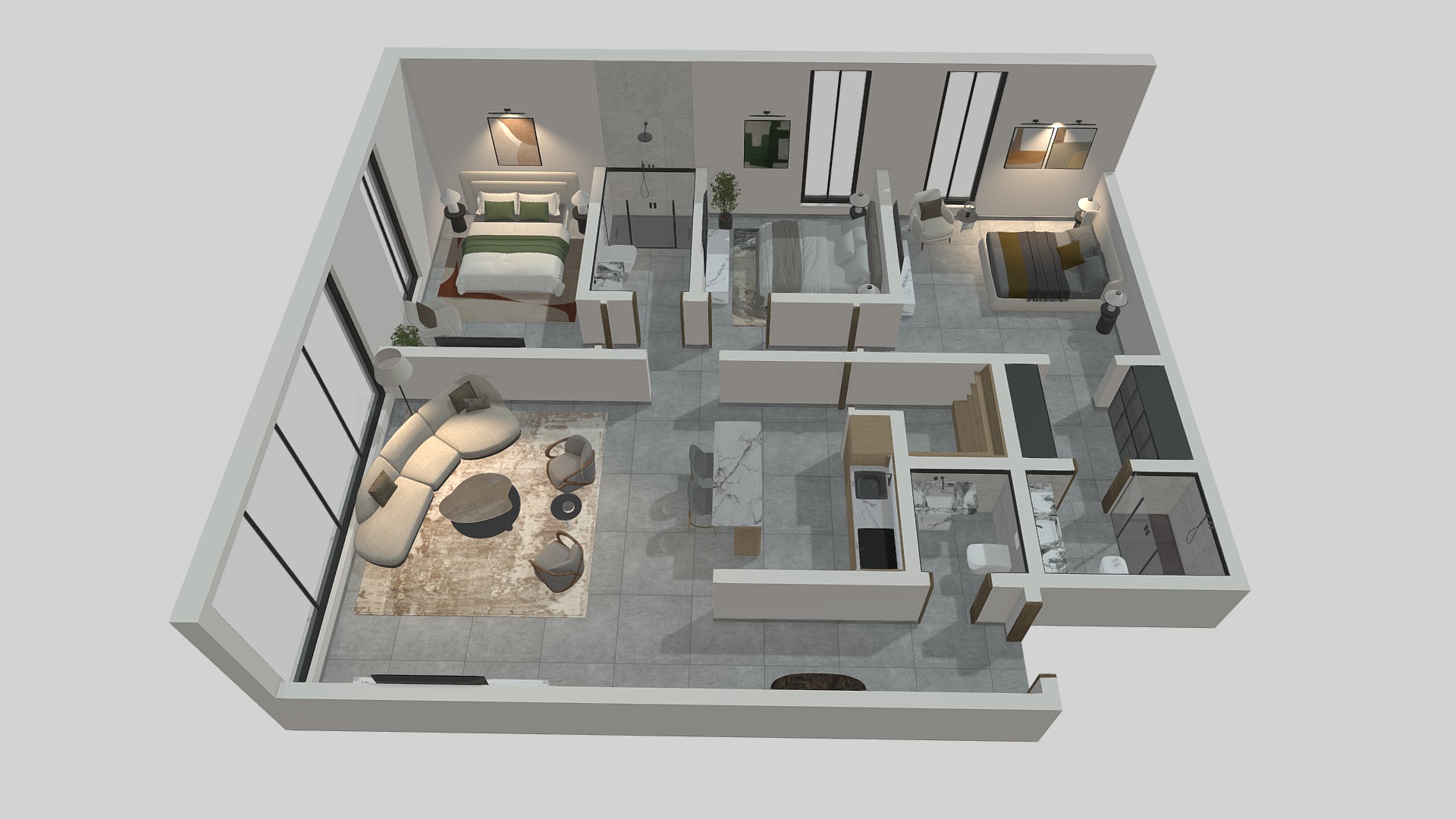 Aknan 24 - First Floor - Type 17 - copy - 3D model by Dubizzle Group (@DubizzleGroup) [f9559e3 ...