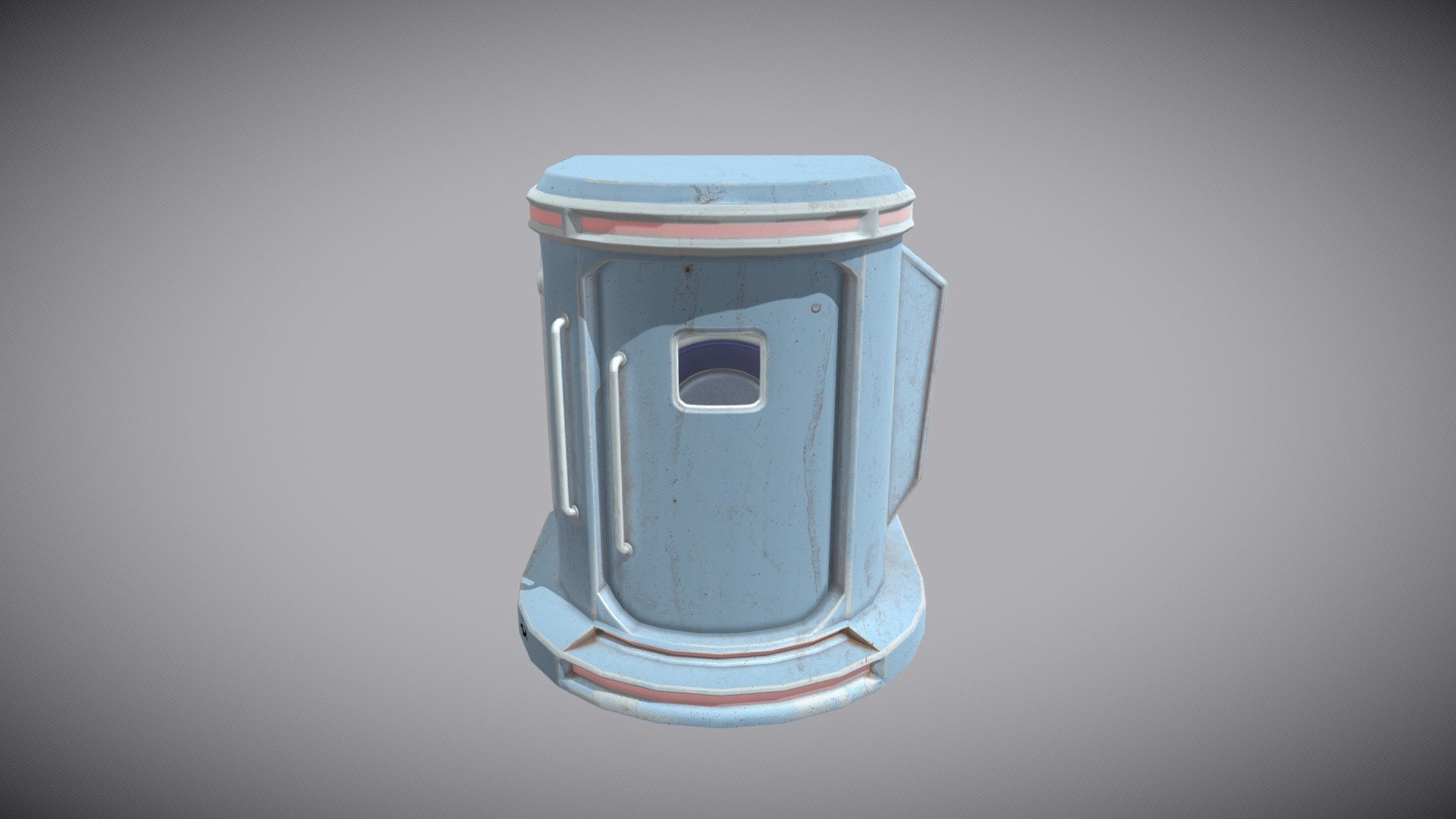 Retro 70's Cryopod - 3D model by Ben Duckett (@BenDuckett95) [f957710 ...
