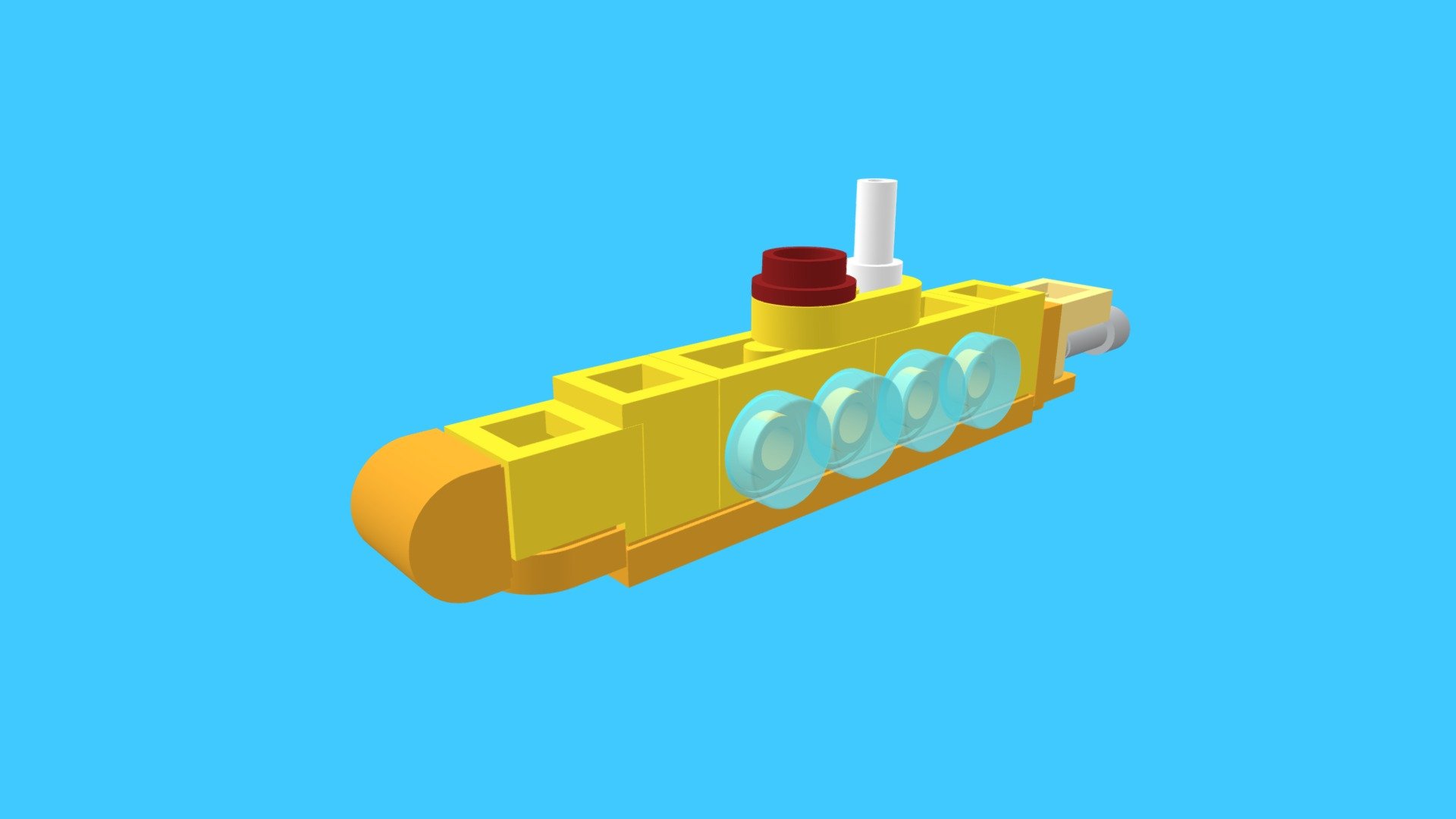 LEGO Micro Tourist Submarine MOC [#0267] - Download Free 3D model by ...