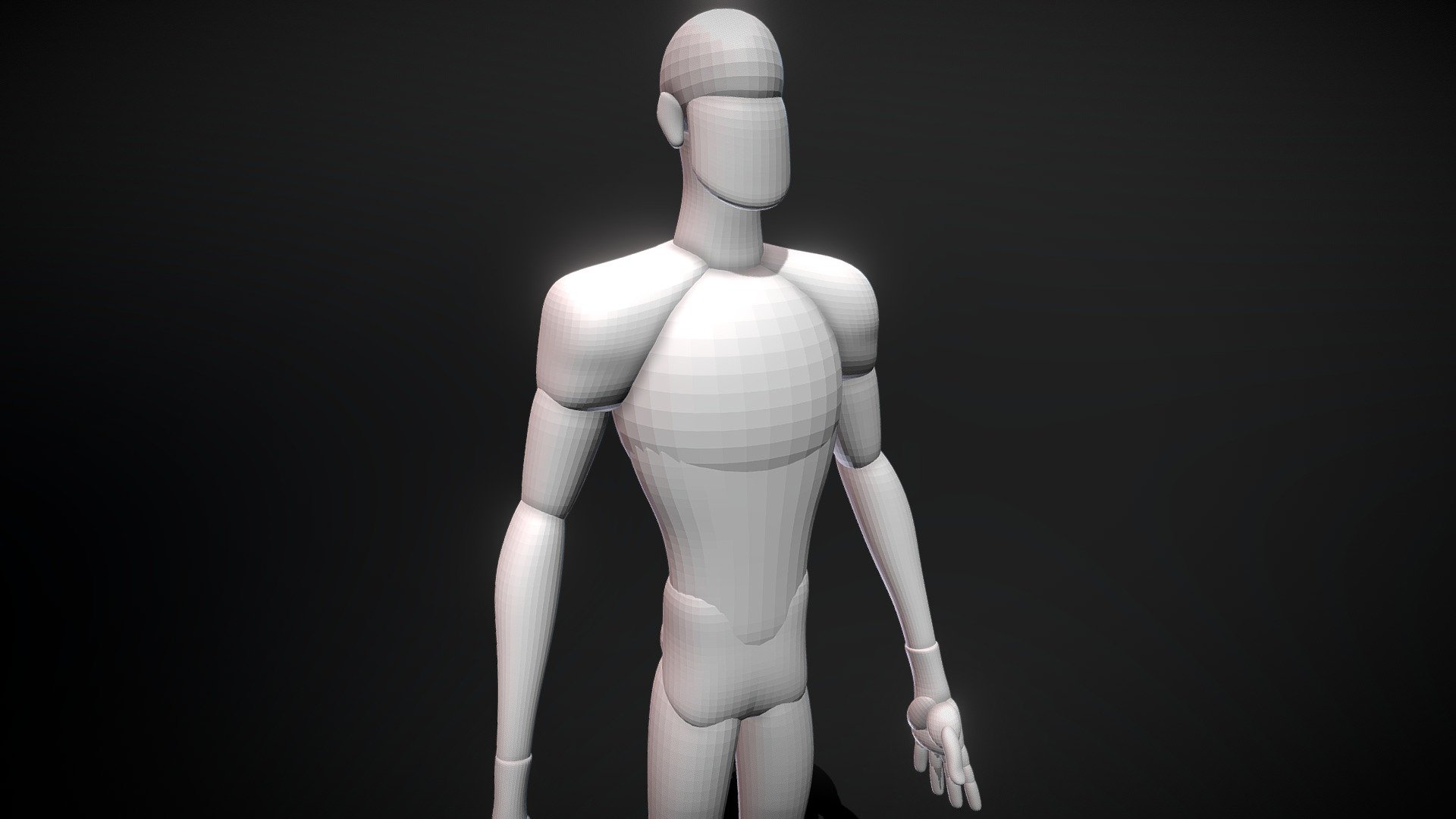 Stylized Male Proportions Blockout V1 - Download Free 3D model by ...
