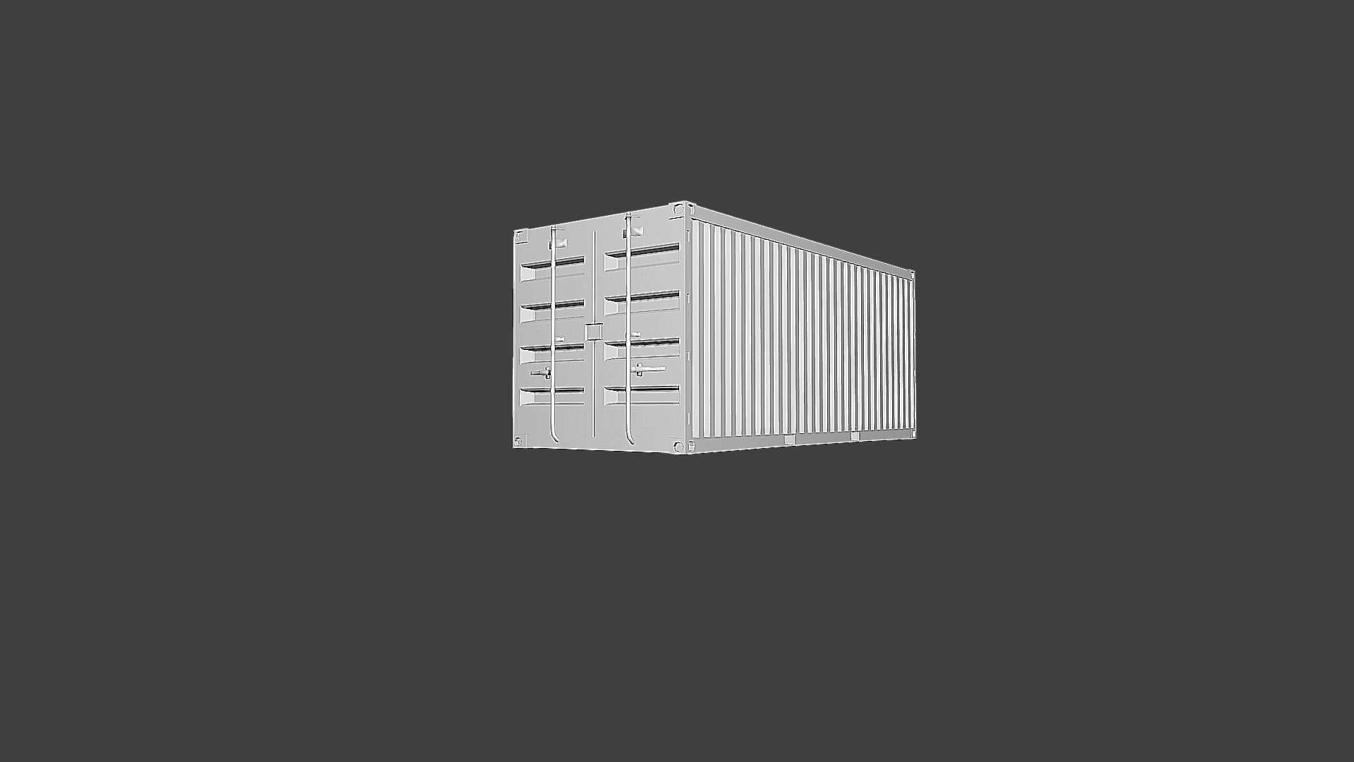 20ft Shipping Container Model - Download Free 3D model by CommieTommy ...