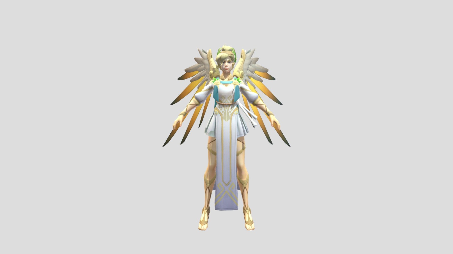 Mercy Winged Victory | Rigged | Overwatch - Download Free 3D model by ...