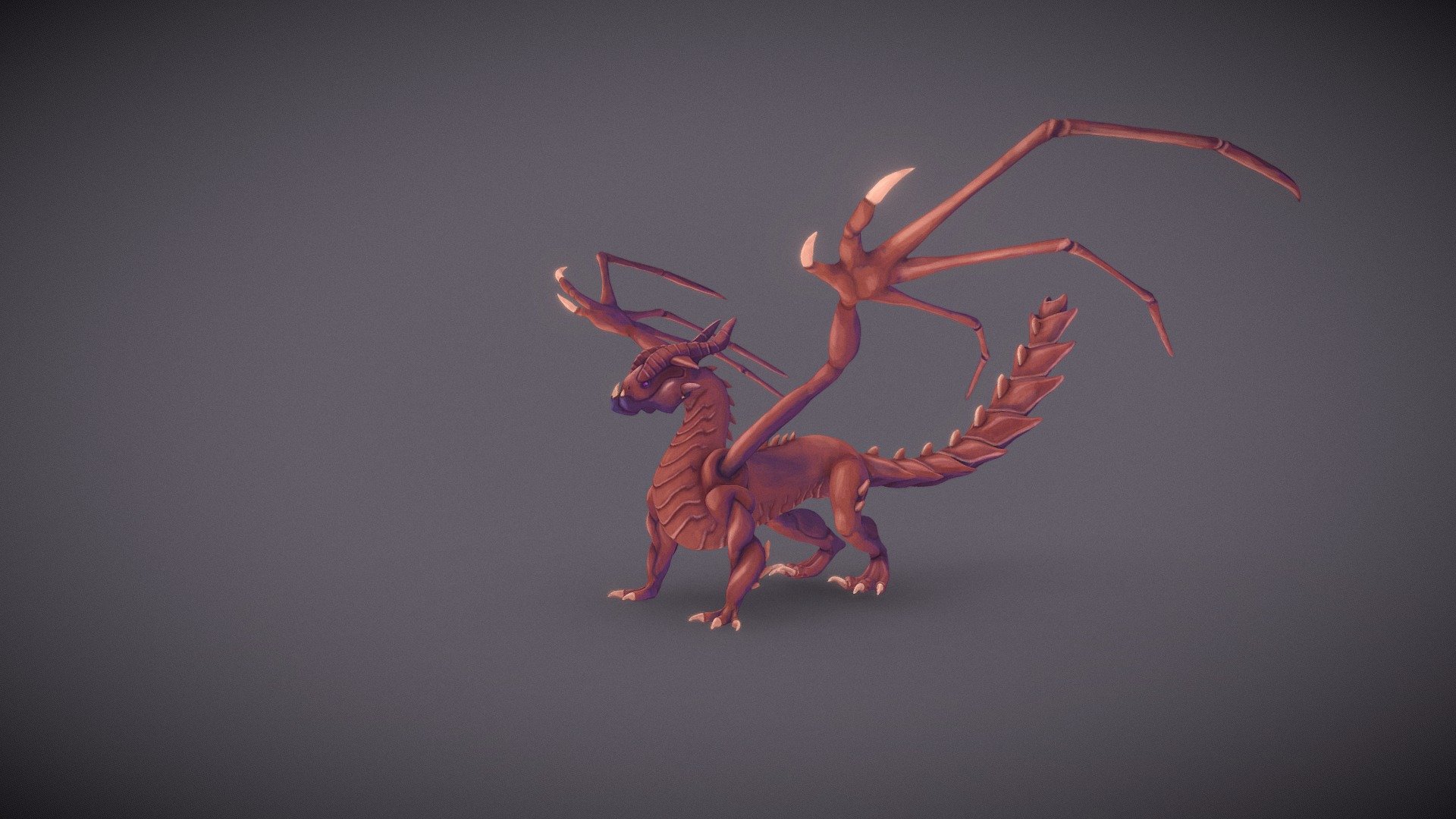 Dragon HandPainted - 3D model by VorobushekOwO (@SparrowModeling ...