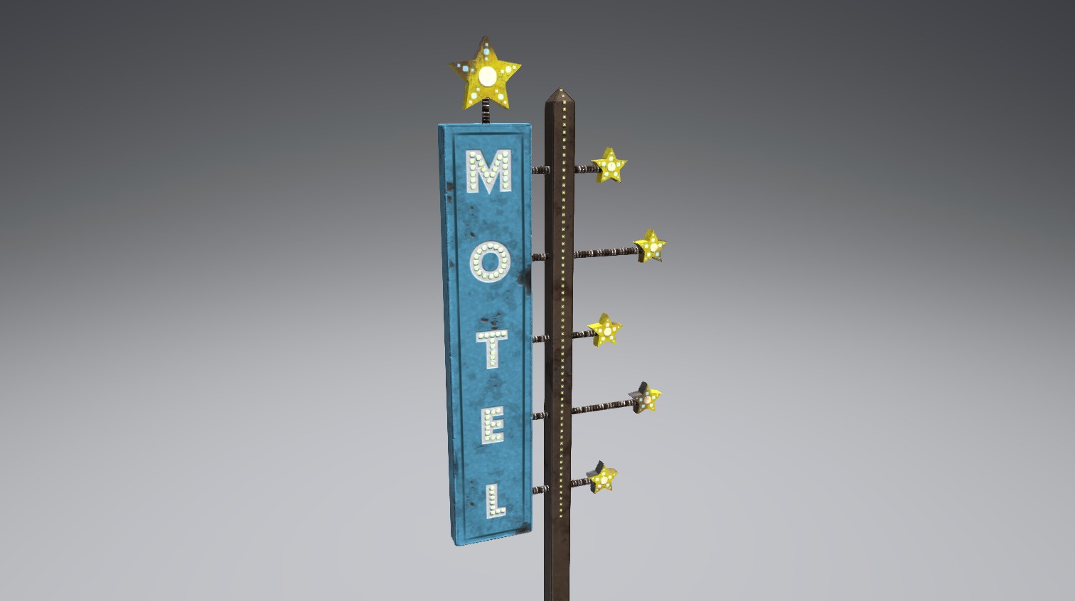 Vintage Starlit Motel Sign - 3D model by HuesOfHodges (@poetdetristesse ...