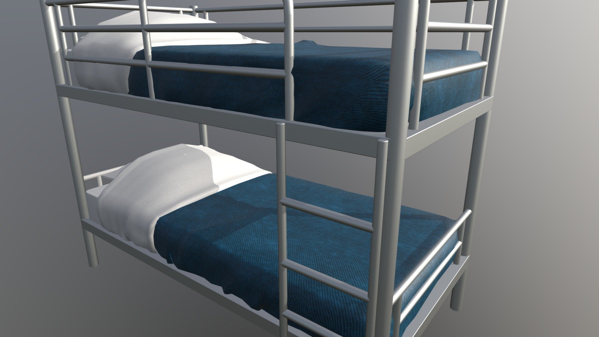 Bunk Bed 3d Model By Fzer0 Fzero11 [f962bf2] Sketchfab