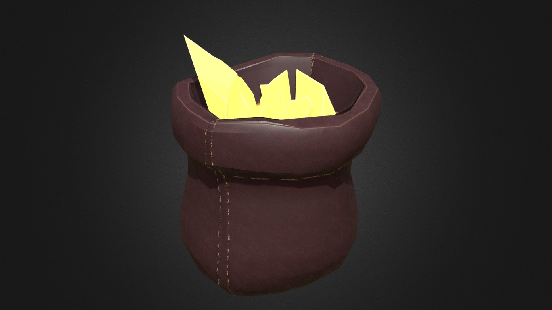 Stylized Diamond Bag - 3D model by cringecrimson [f962f91] - Sketchfab
