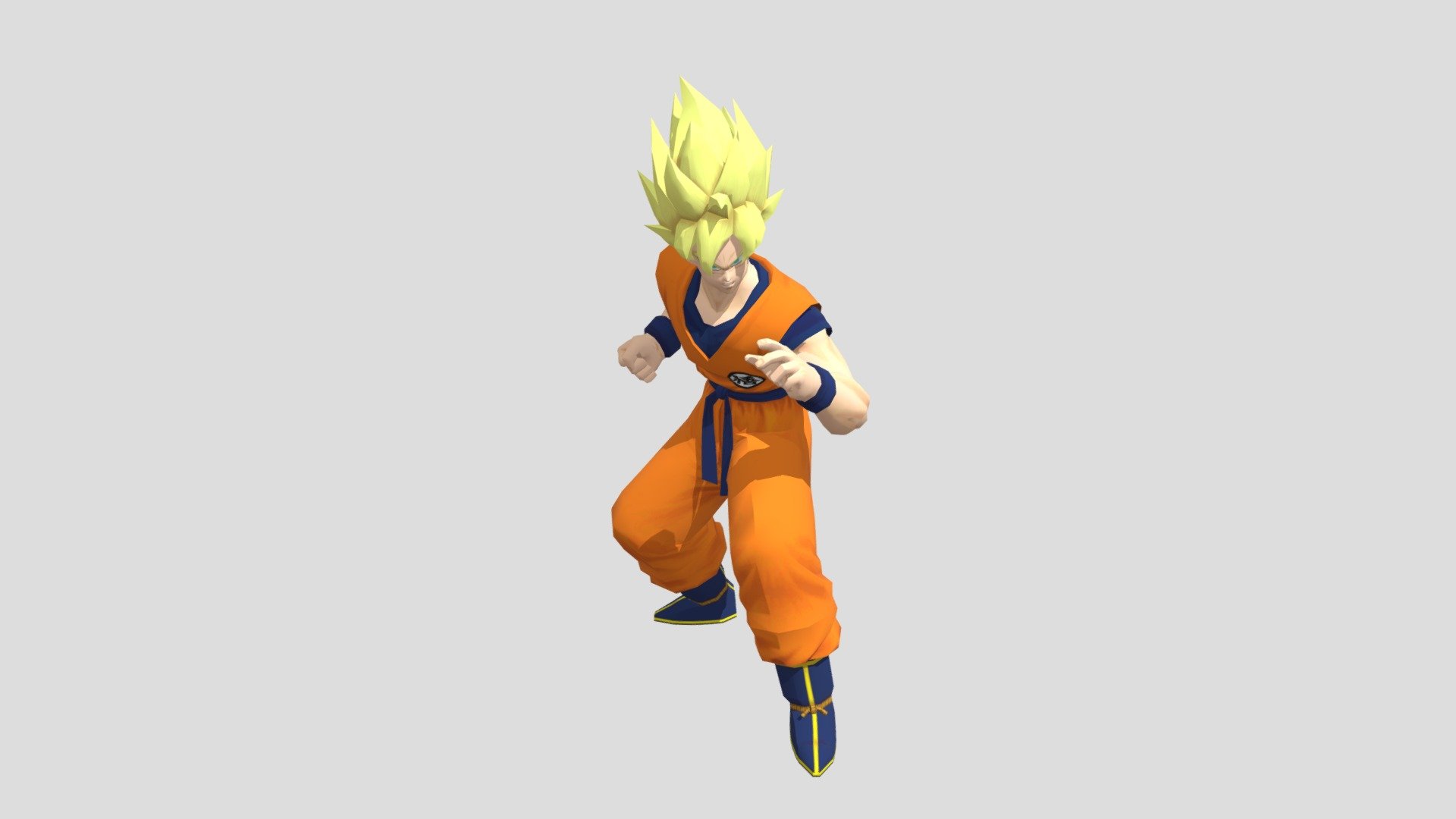 Goku-super-saiyan - Download Free 3D model by hamboi [f963af4] - Sketchfab
