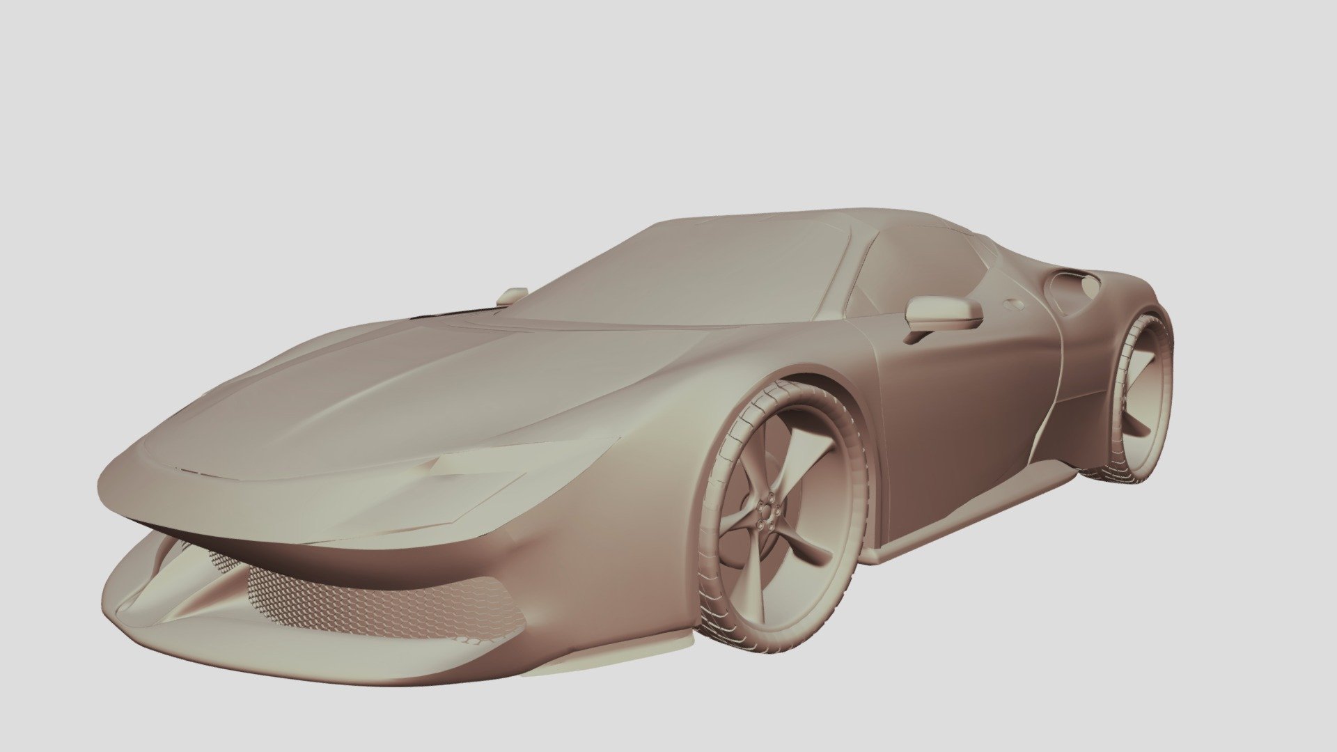 Ferrari high poly(free) - Download Free 3D model by Ciasny [f963c93 ...