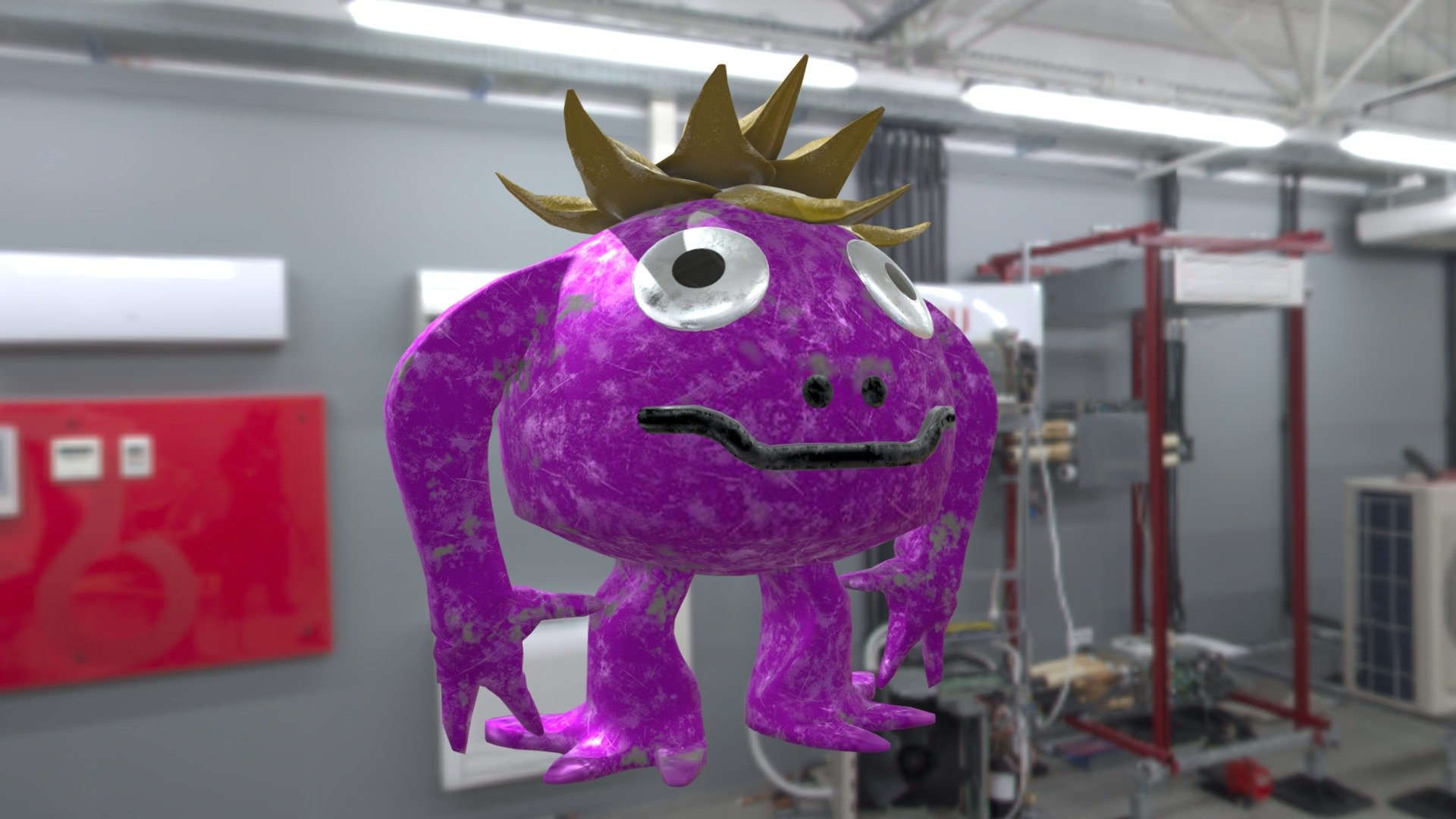 Chrono Trigger's "Pink Nu" - 3D model by vhossler [f964166] - Sketchfab