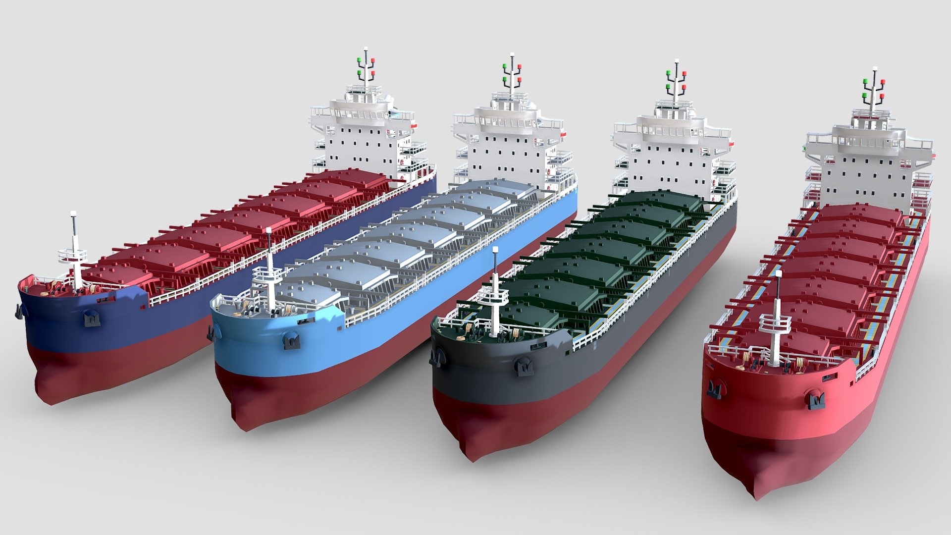 Panamax Bulk Ore Carrier lowpoly Low-poly - Buy Royalty Free 3D model by IgYerm (@IgorYerm ...